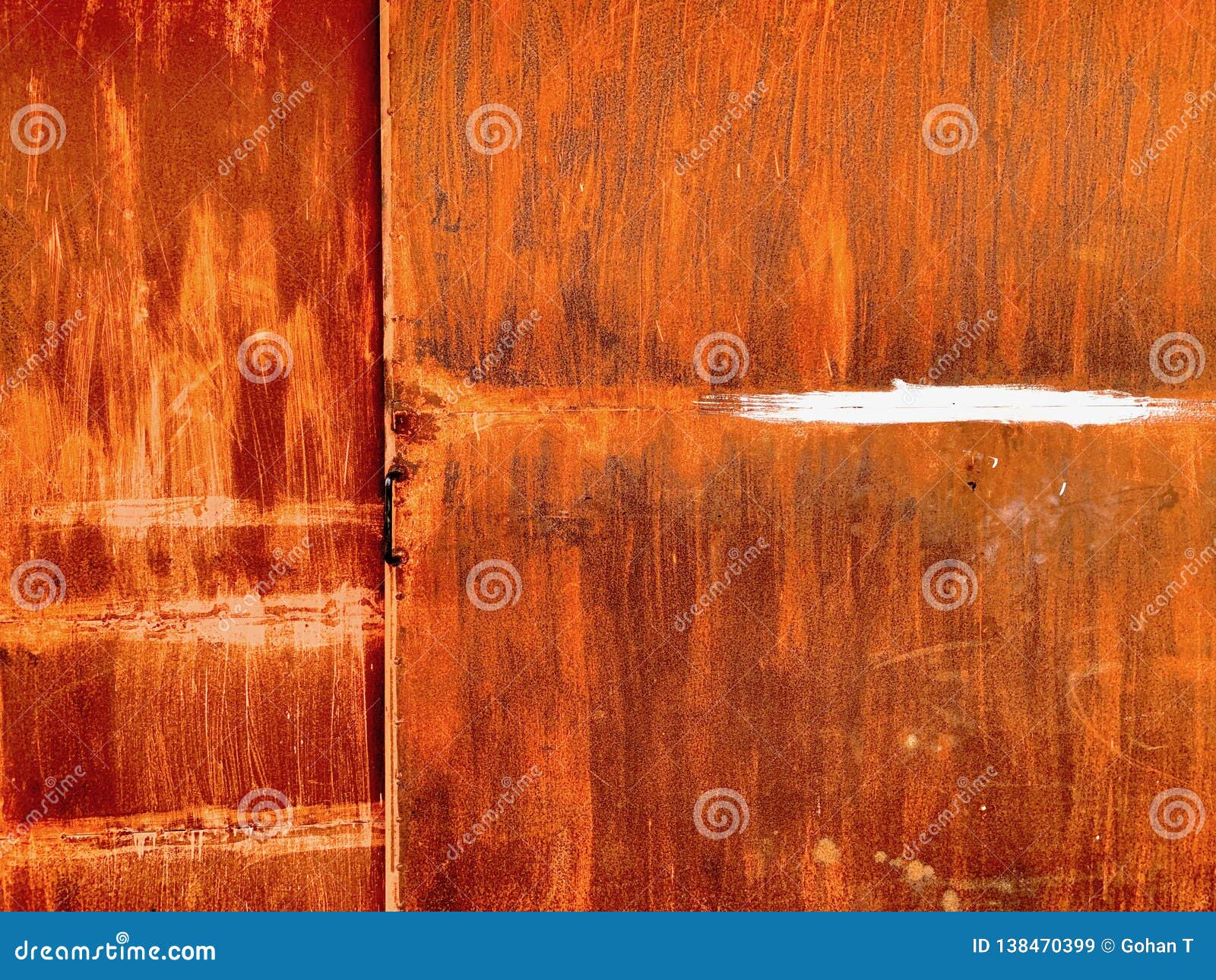 Orange Rusty Door Surface for Wallpaper and Background Stock Image ...