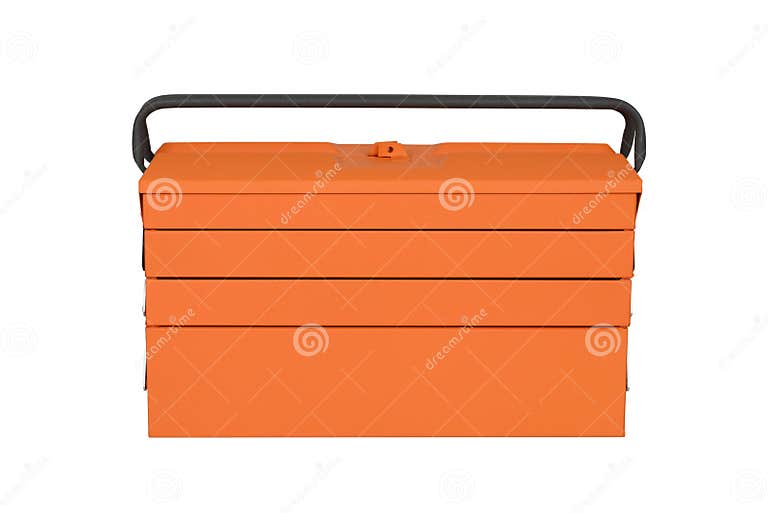 Orange tool box stock image. Image of copy, home, handle - 41475675