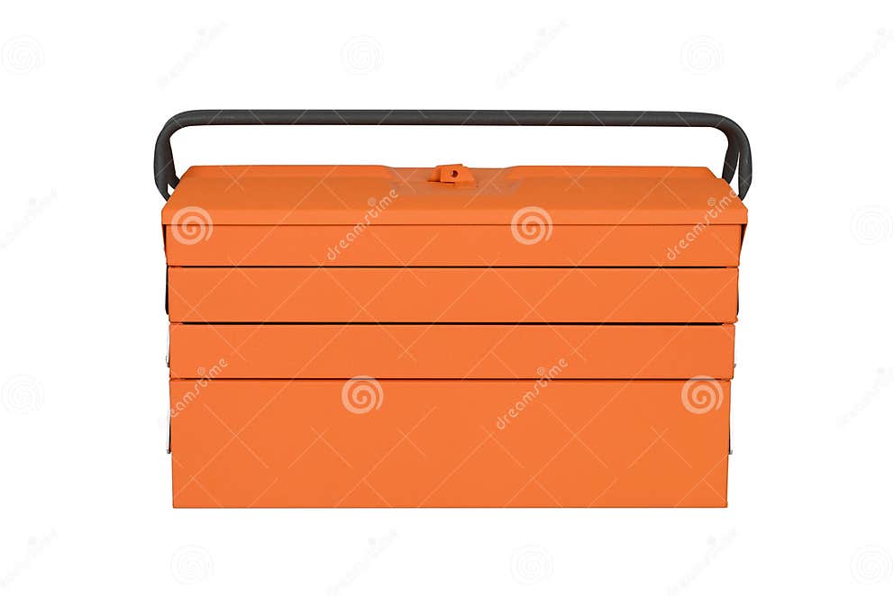 Orange tool box stock image. Image of copy, home, handle - 41475675
