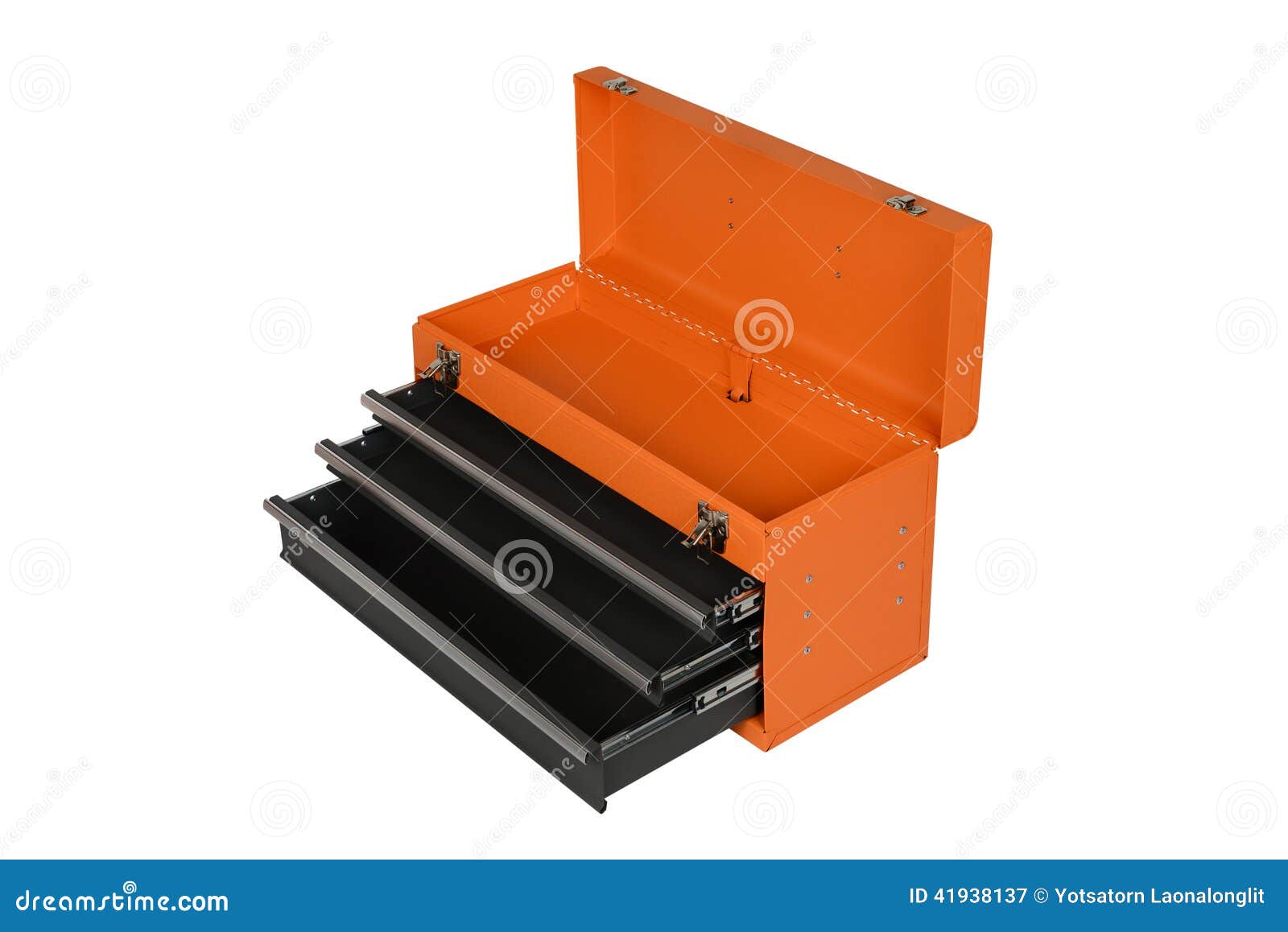 Orange tool box stock image. Image of hardware, construction - 41938137