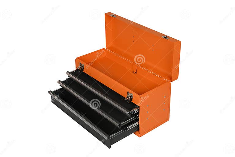 Orange tool box stock image. Image of hardware, construction - 41938137
