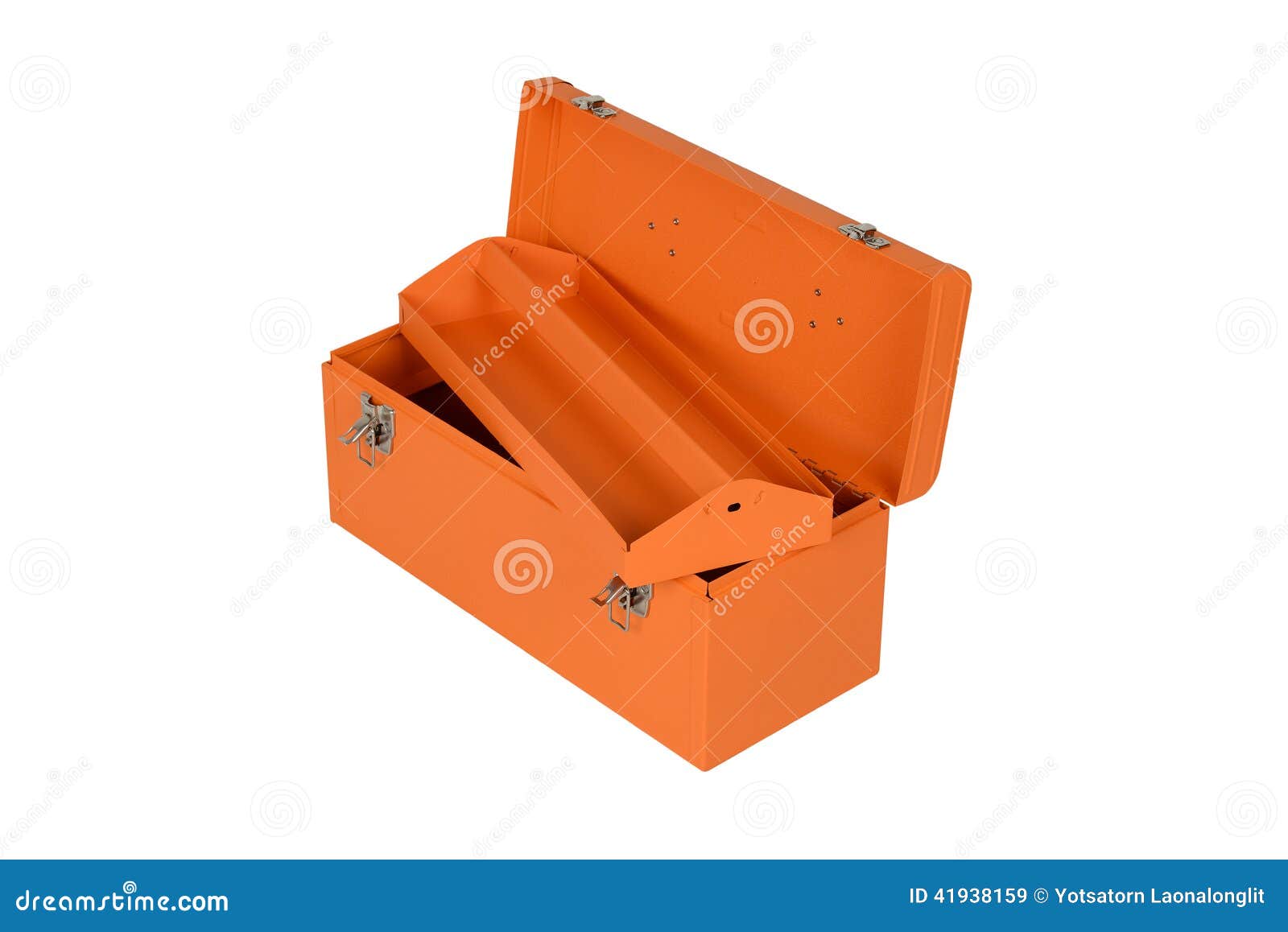 Orange tool box stock image. Image of horizontal, tool - 41938159