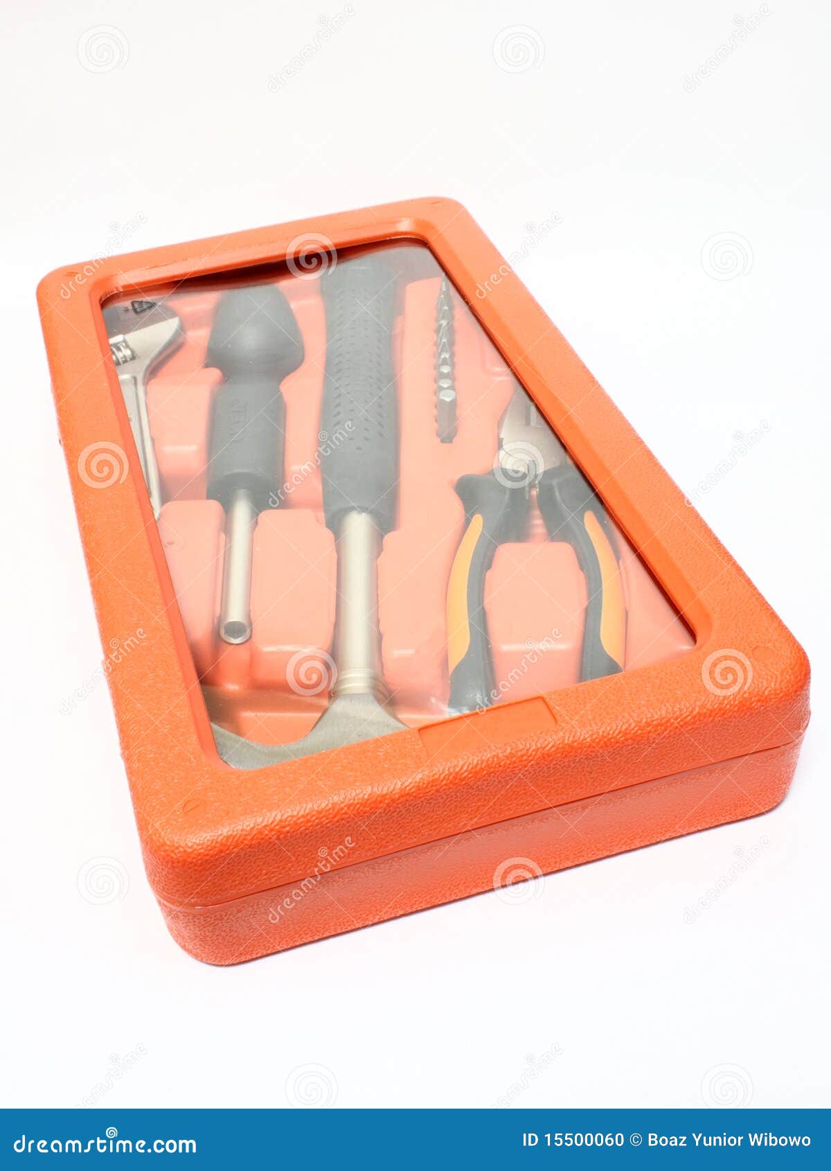 Orange Toolbox stock photo. Image of tool, workshop, labor - 15500060