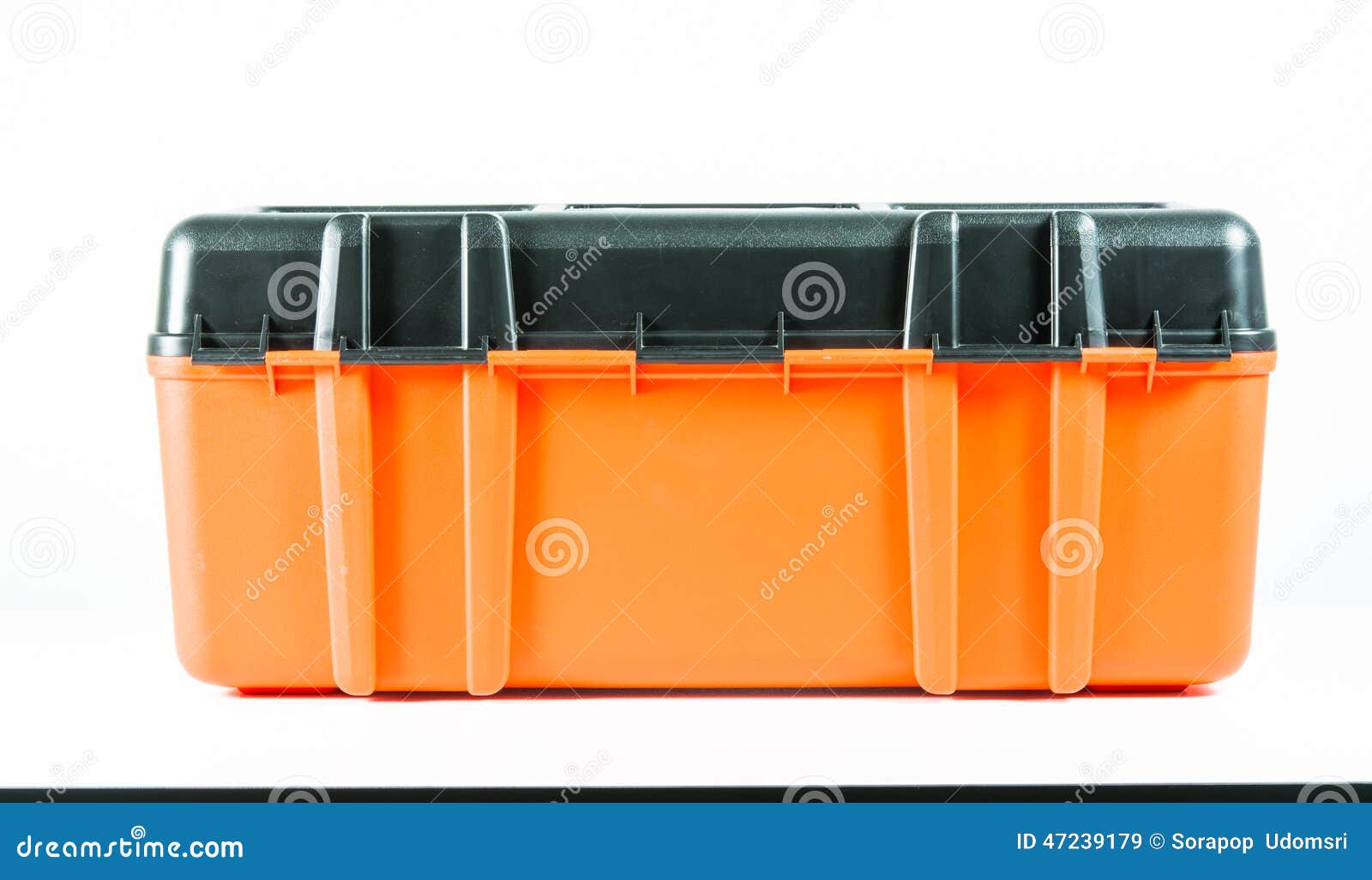 Orange toolbox isolated stock image. Image of drawer - 47239179