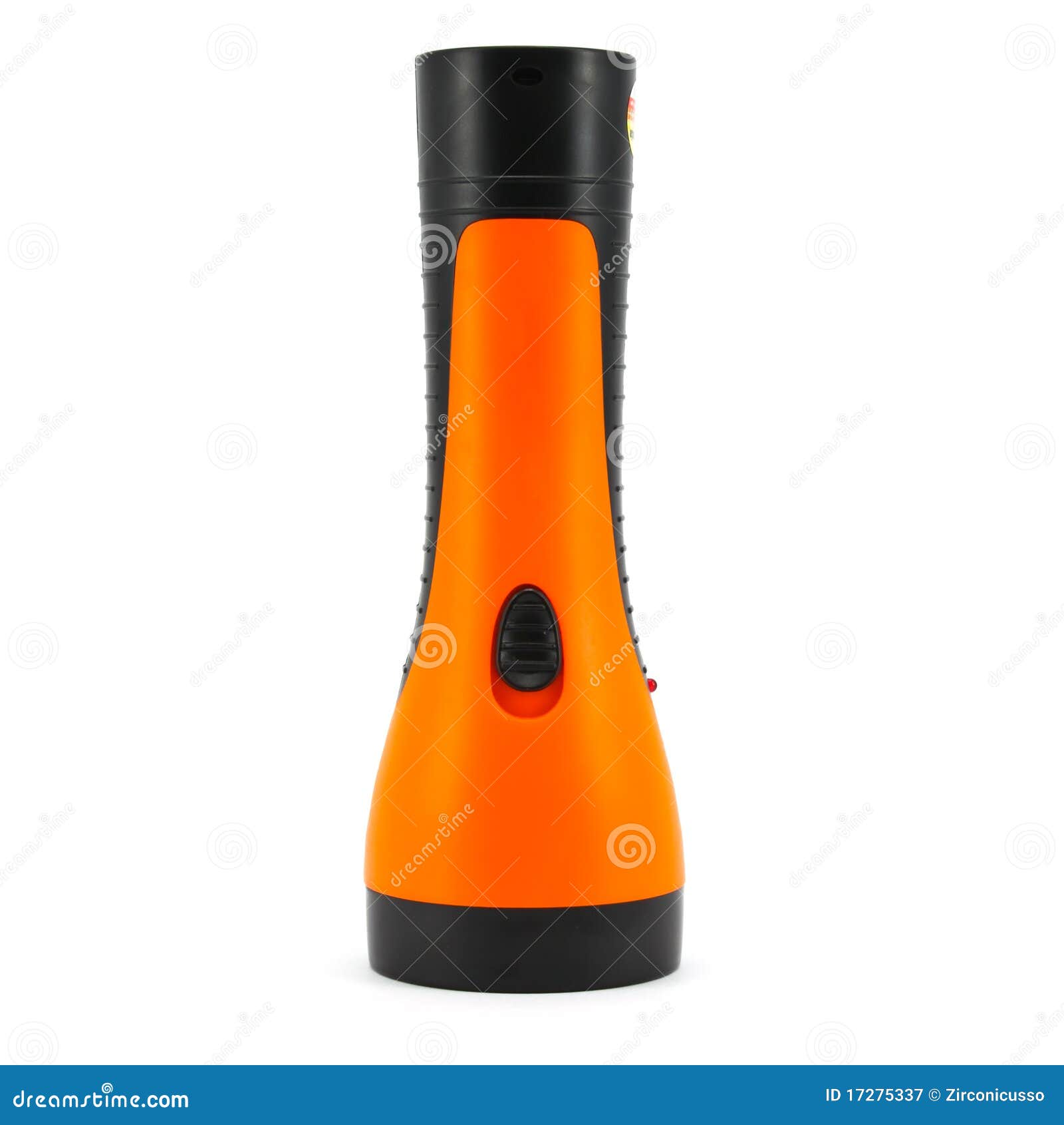 Orange torch stock image. Image of button, flashlight - 17275337