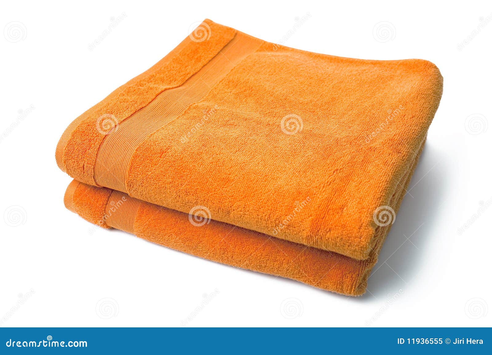 Orange towels stock image. Image of absorbent, soft, fold - 11936555