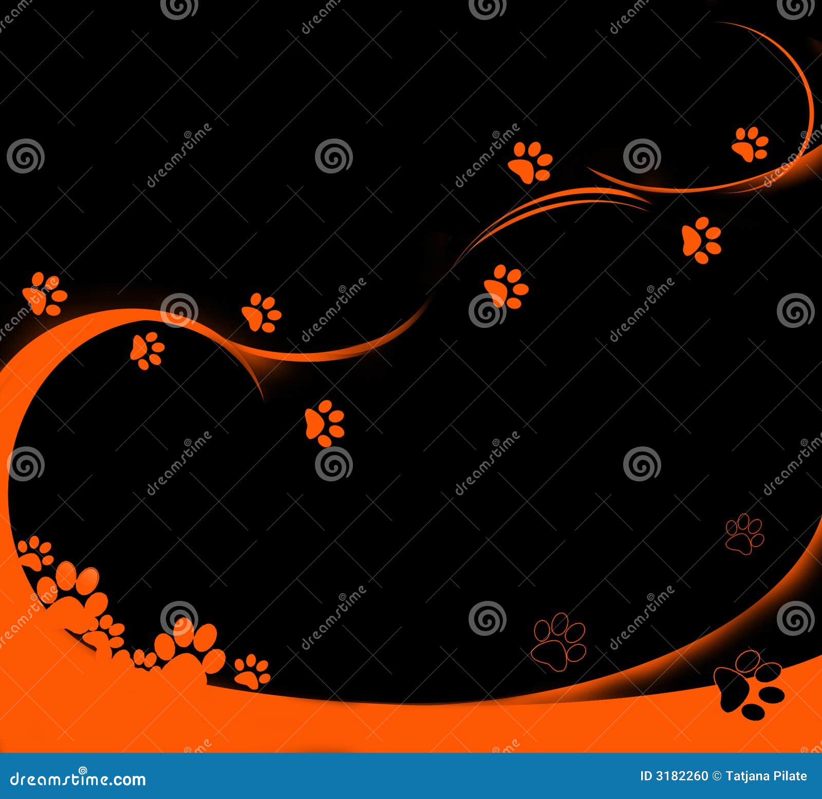 Orange tracks stock illustration. Illustration of symbol - 3182260