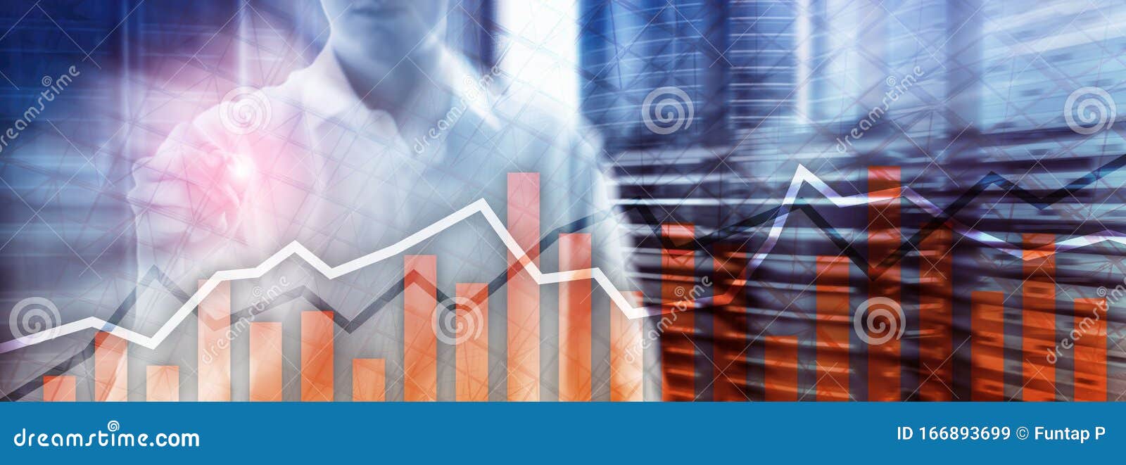 Orange Trading Charts. Stock Exchange Concept. Stock Image - Image of ...