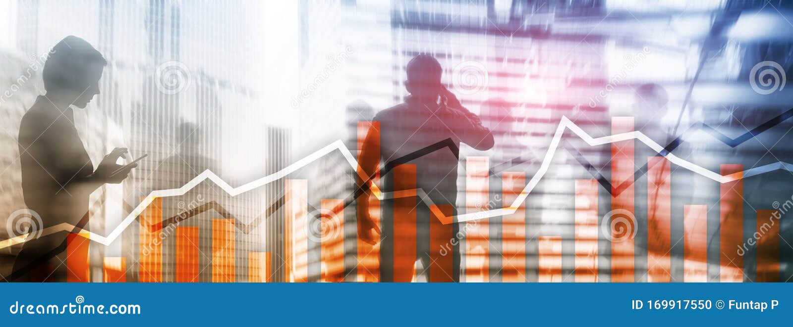 Orange Trading Charts. Stock Exchange Concept. Stock Photo - Image of ...