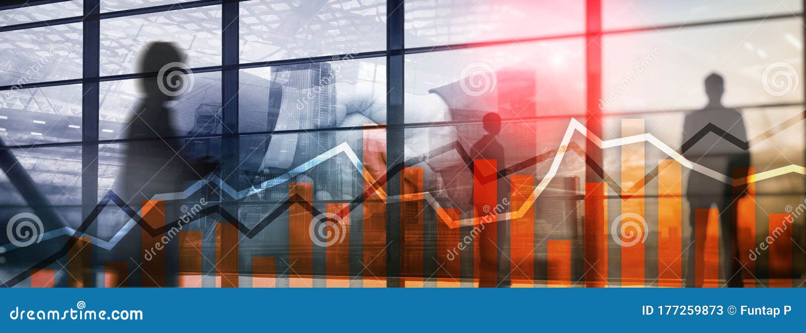 Orange Trading Charts. Stock Exchange Concept. Stock Image - Image of ...