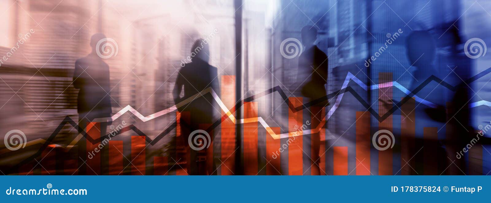 Orange Trading Charts. Stock Exchange Concept. Stock Photo - Image of ...