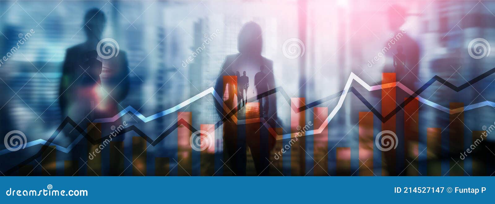 Orange Trading Charts. Stock Exchange Concept Stock Image - Image of ...