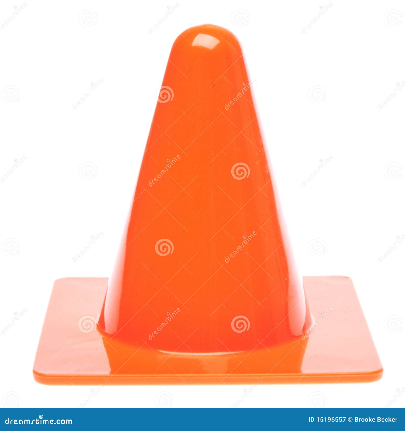 Orange Traffic Cone stock image. Image of traffic, warning - 15196557