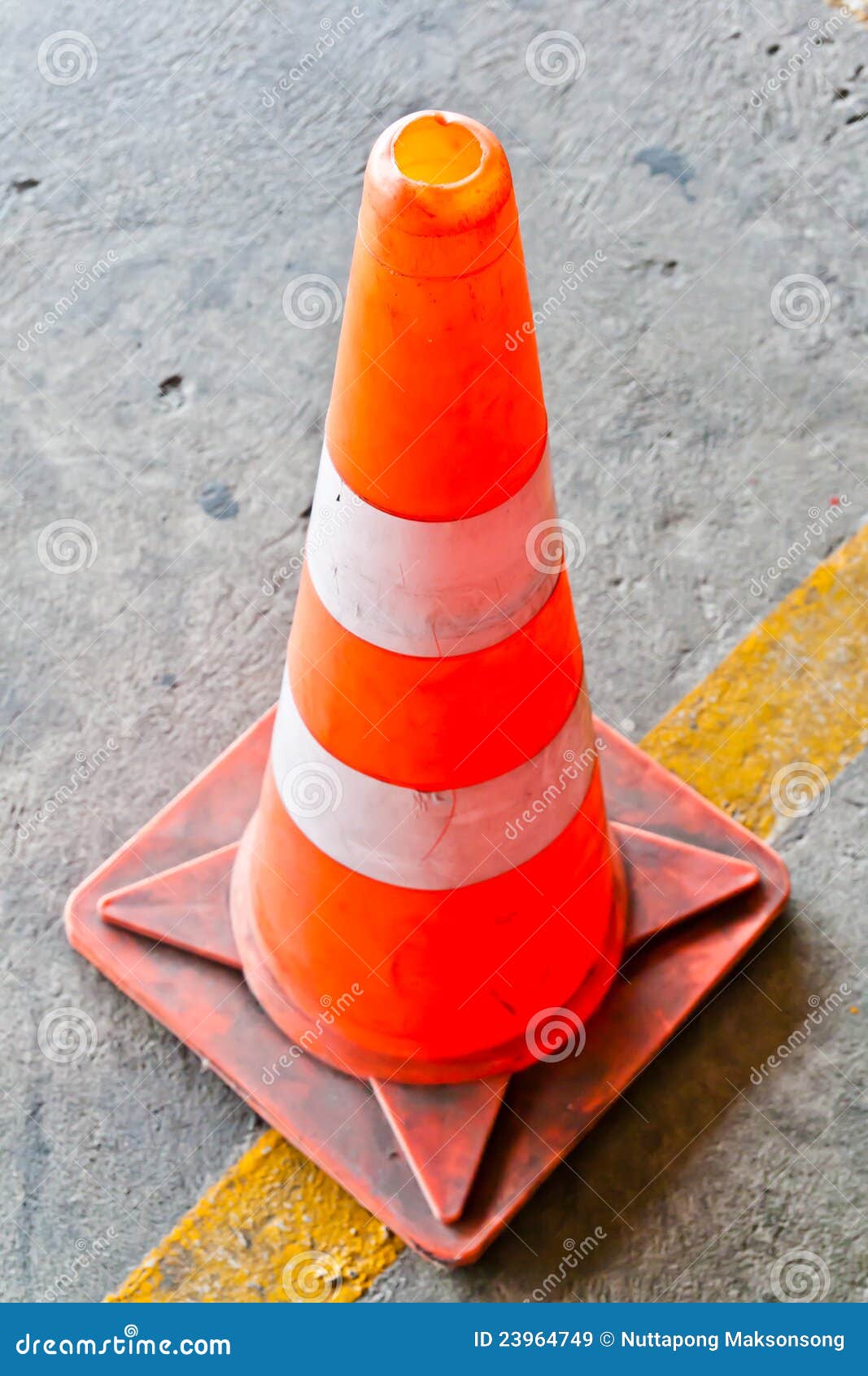 Orange traffic cones stock image. Image of bright, cone - 23964749