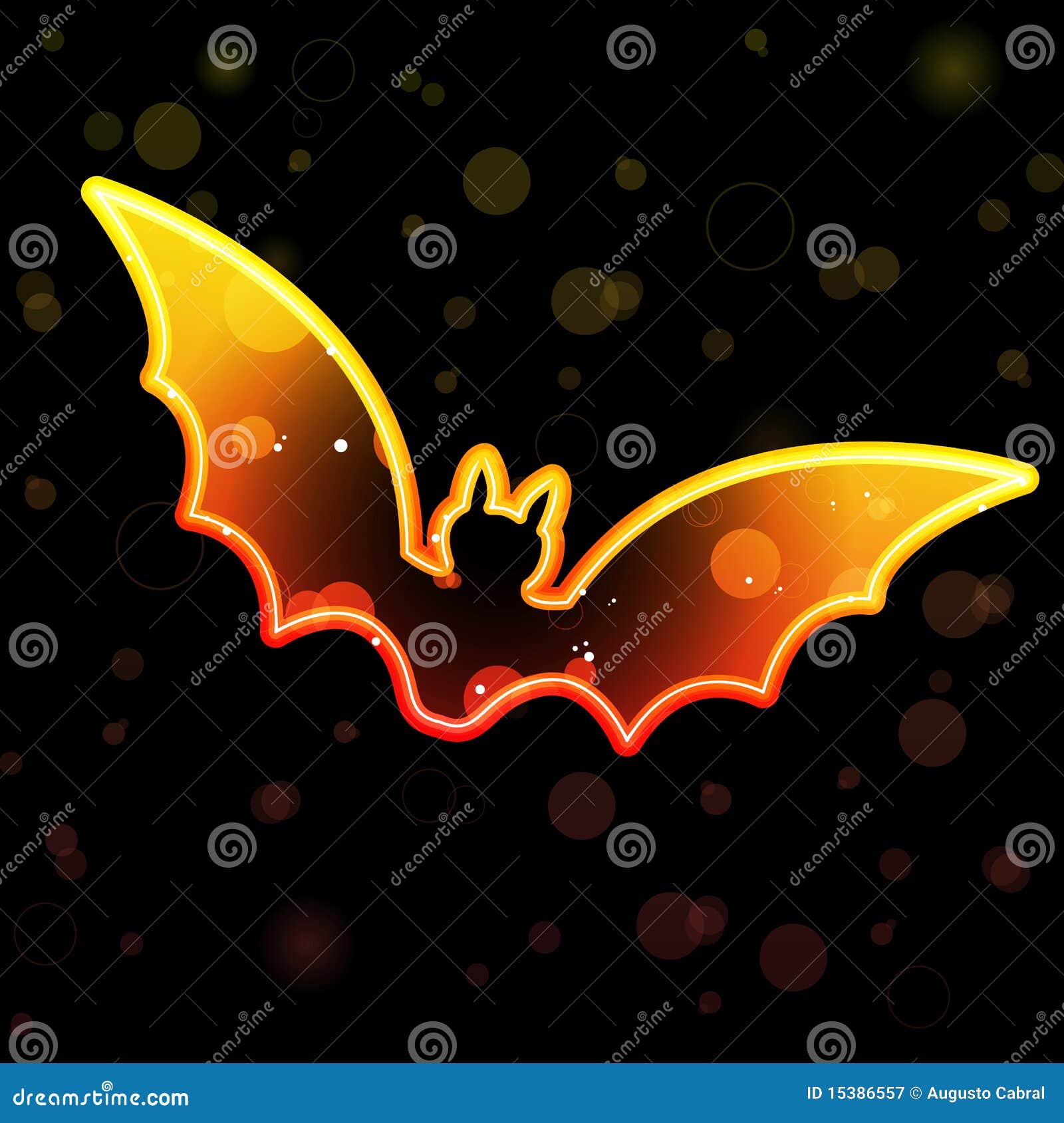 Orange Transparent Bat stock vector. Illustration of flying - 15386557