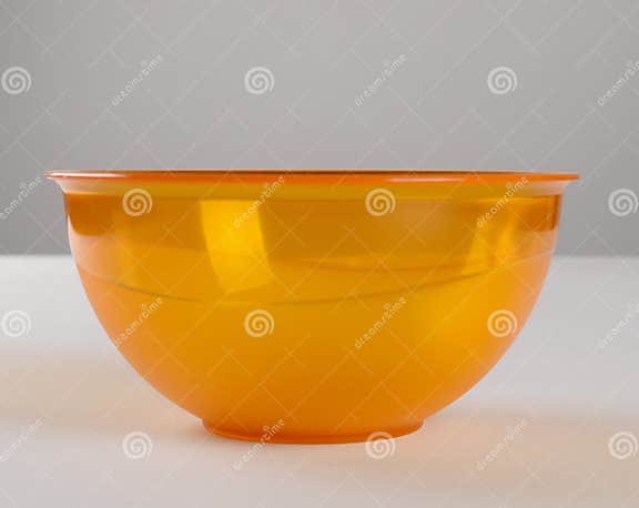 Orange Transparent Plastic Deep Dish Stock Image - Image of dinnerware ...