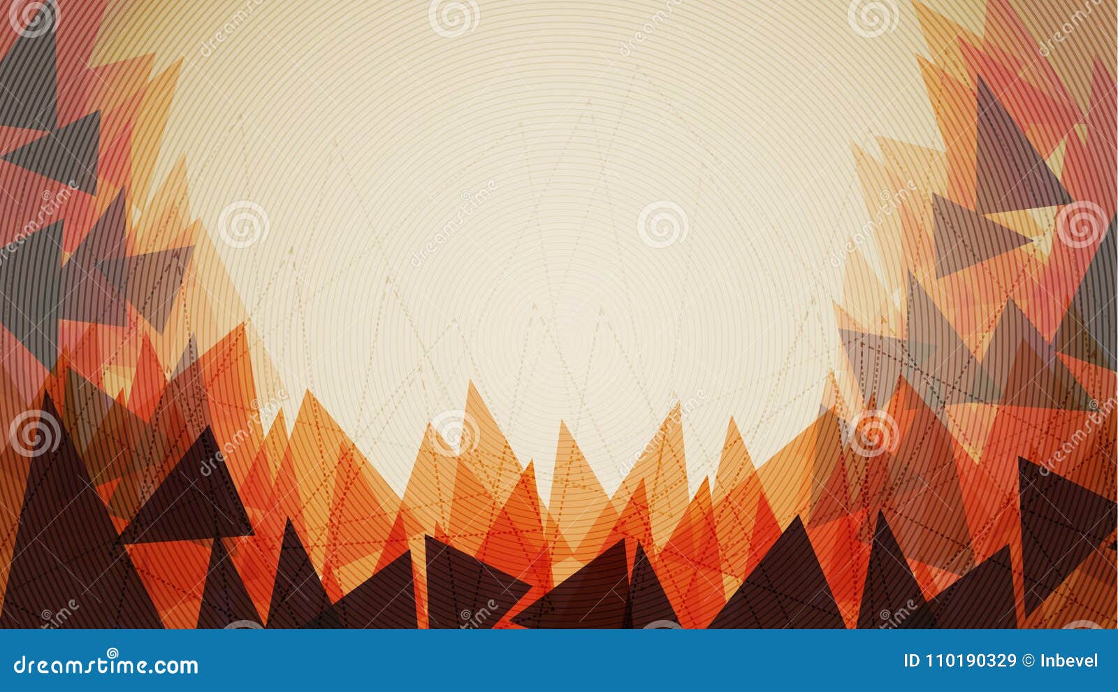 Orange Triangle Background Template - Vector Illustration Stock Vector - Illustration of pattern ...