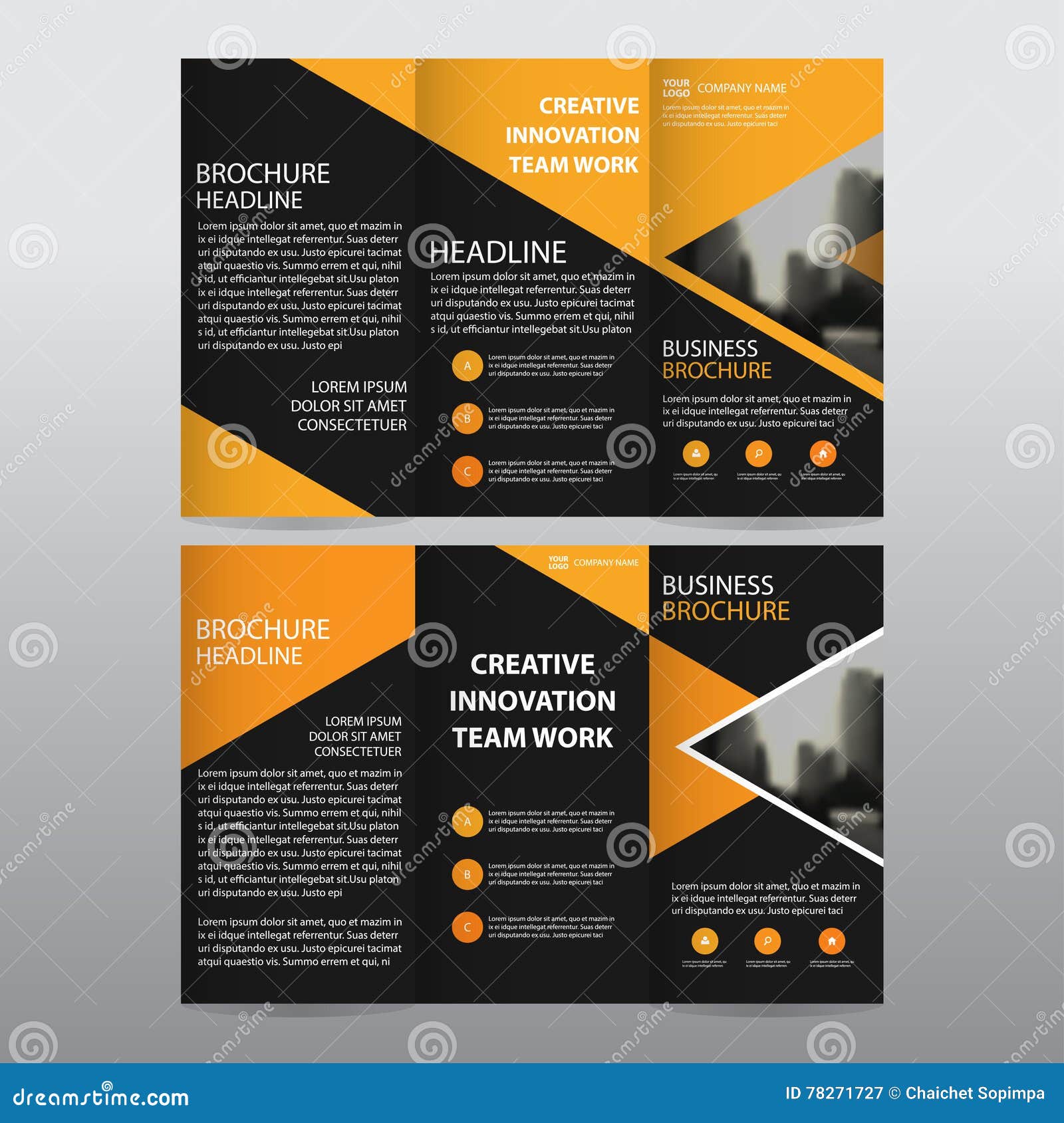Orange Triangle Vector Annual Report Leaflet Brochure Flyer Template ... Orange Triangle Vector Annual Report Leaflet Brochure Flyer Template ...