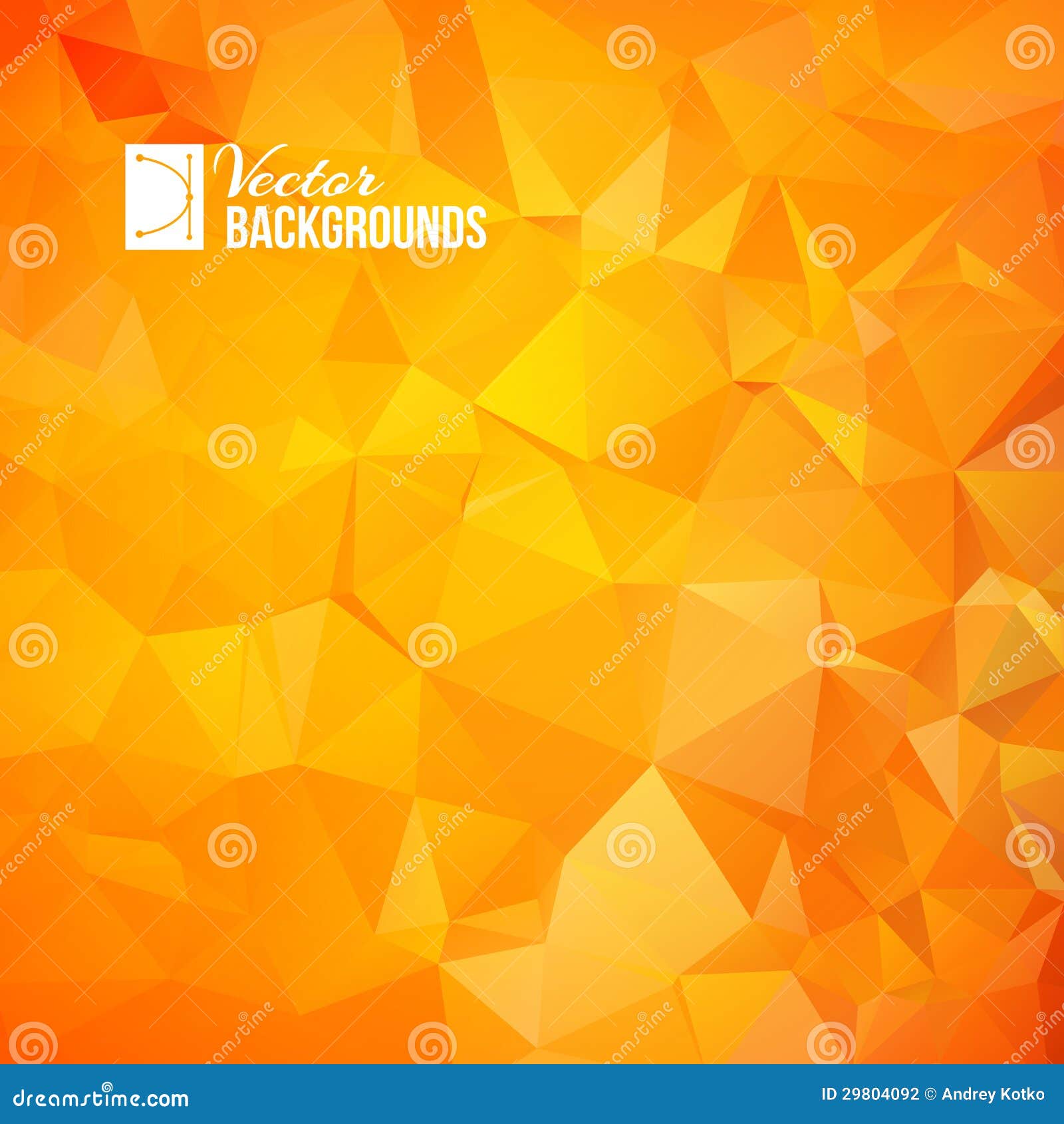 Orange triangle stock vector. Illustration of pattern - 29804092