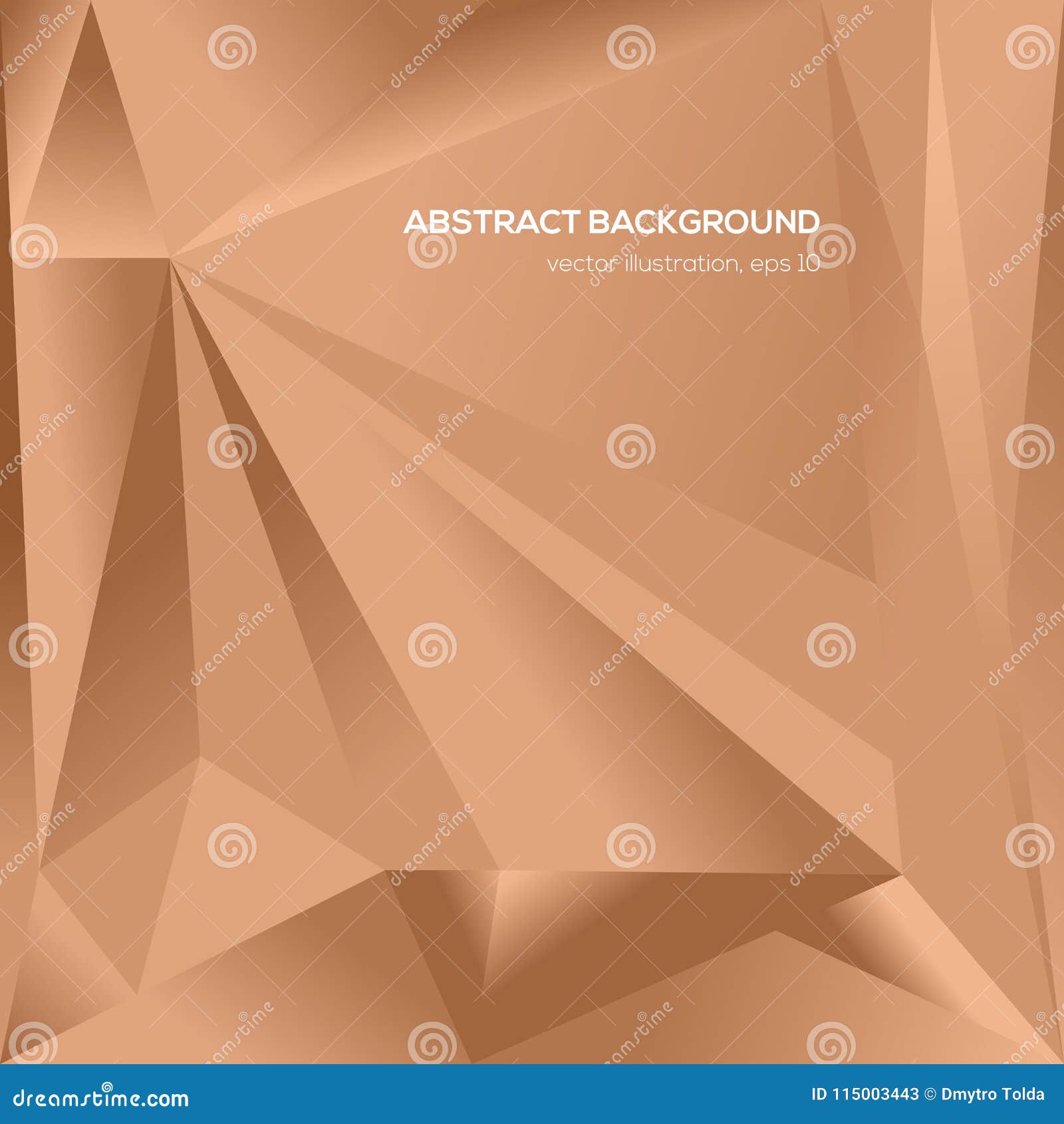 Orange Triangle Geometrical Background Stock Vector - Illustration of ...