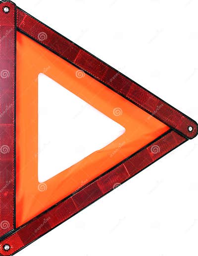 Orange Triangle Warning Sign Stock Image - Image of road, sign: 8072325