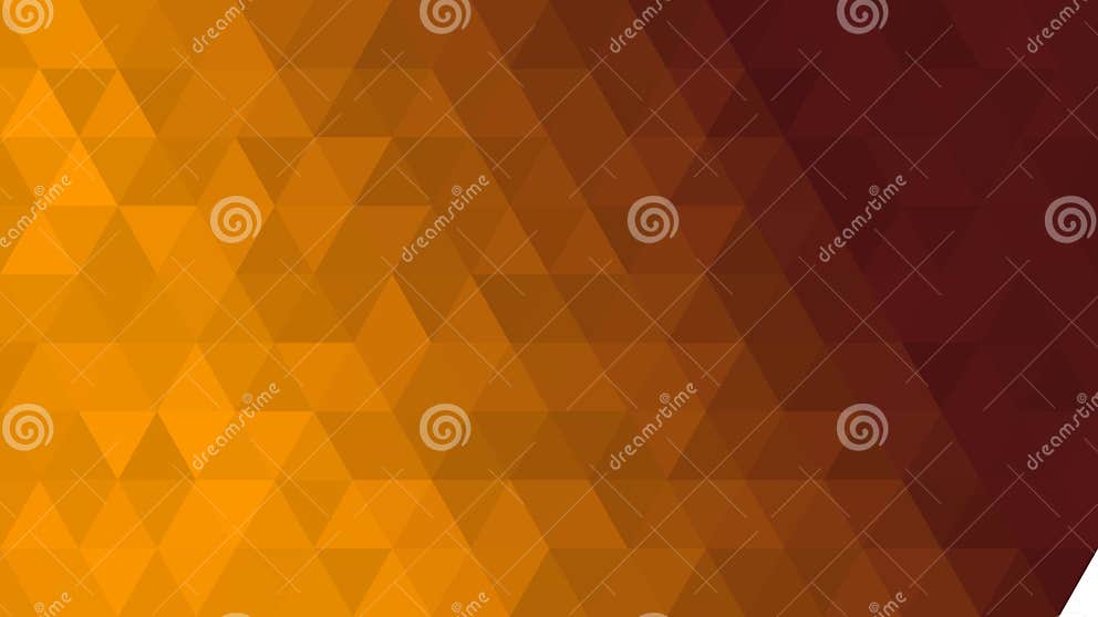 Orange Triangular Low Poly, Mosaic Pattern Background, Vector ...