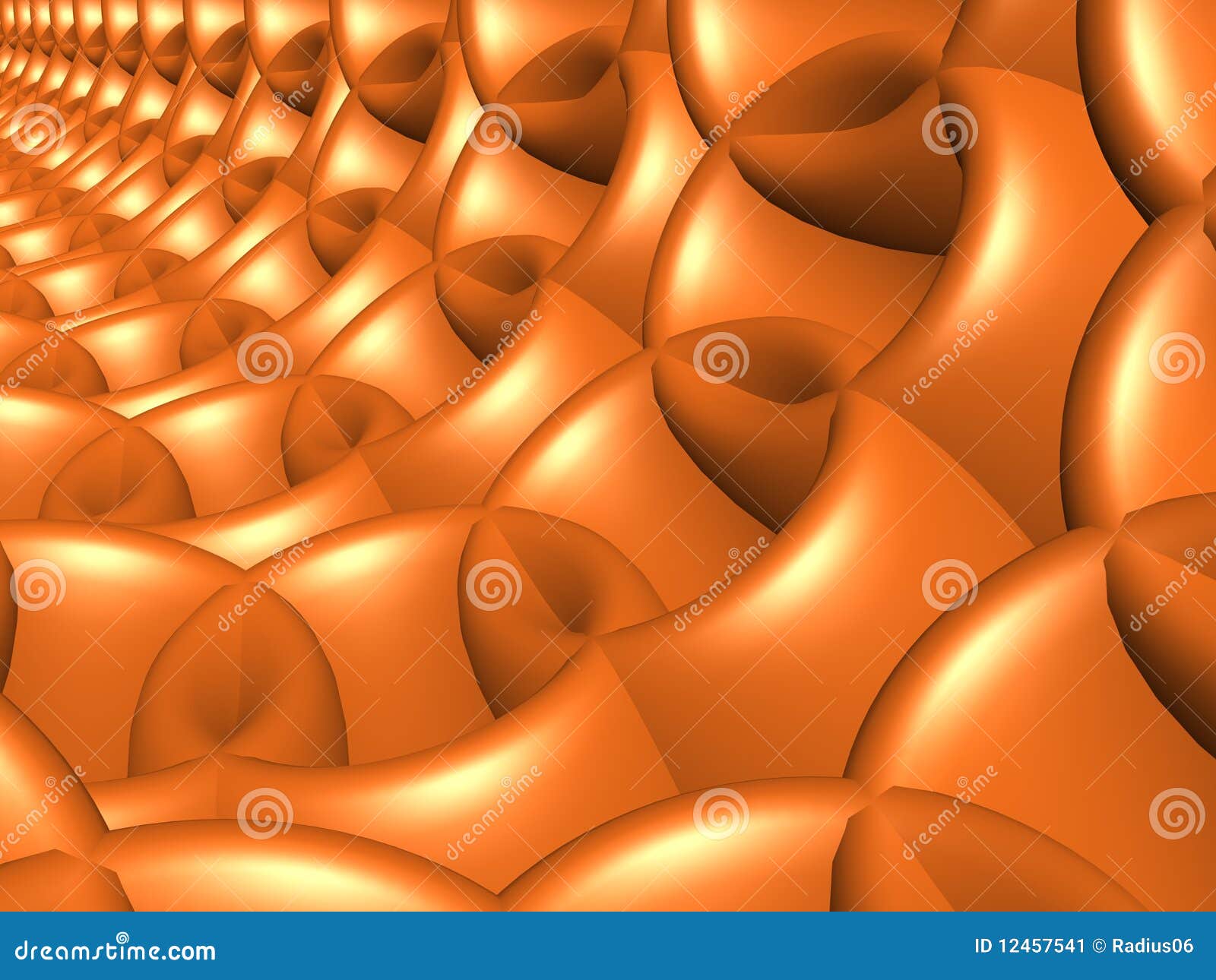 Orange tubes perspective stock illustration. Illustration of ...