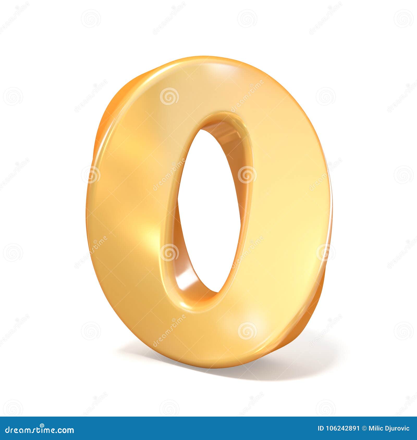 Orange Twisted Font Number ZERO 0 3D Stock Illustration - Illustration ...