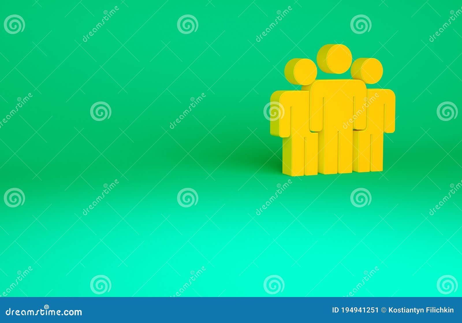 Orange Users Group Icon Isolated on Green Background. Group of People ... Orange Users Group Icon Isolated on Green Background. Group of People ...
