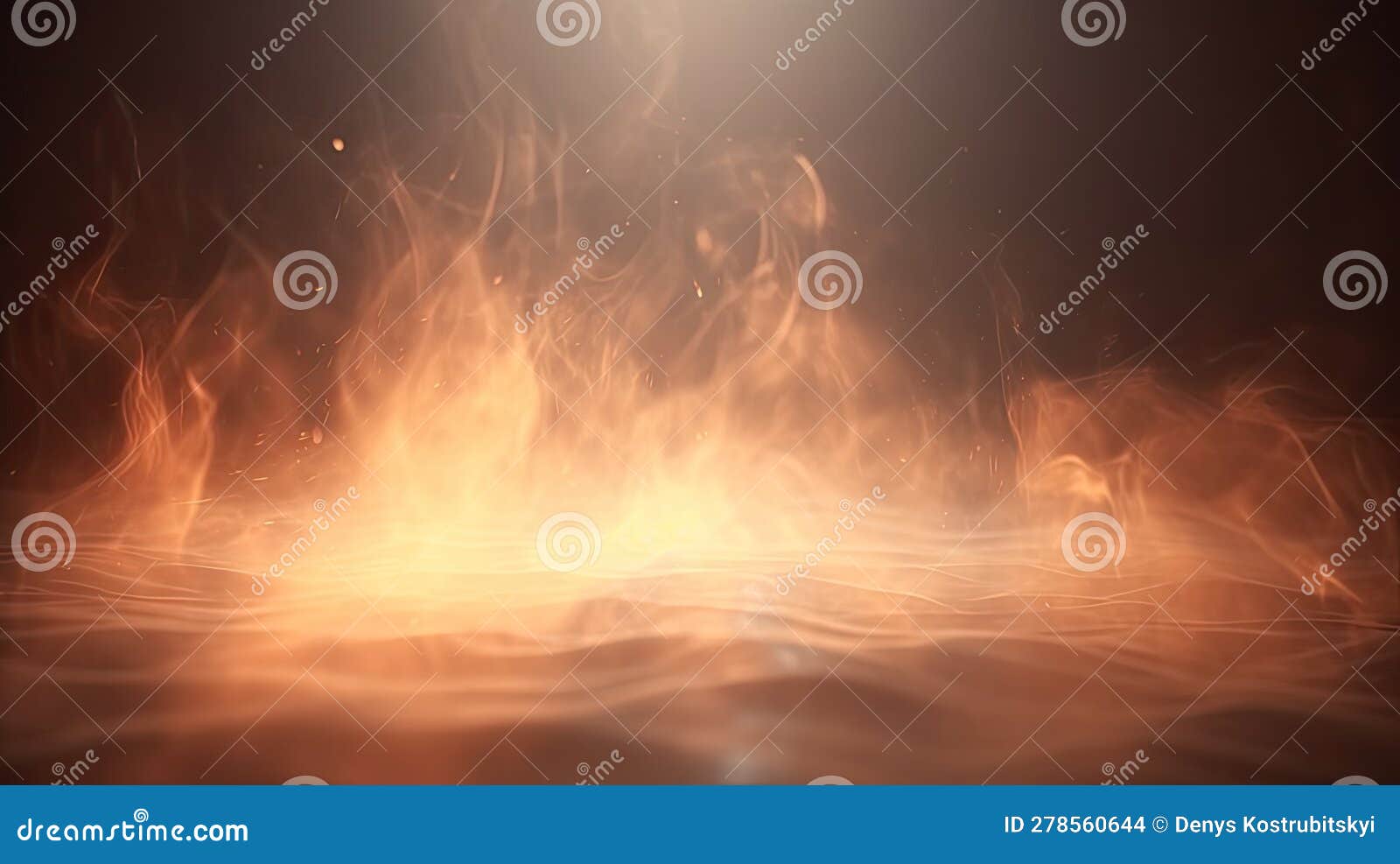 Orange Vapor Effect. Generative AI Stock Illustration - Illustration of ...
