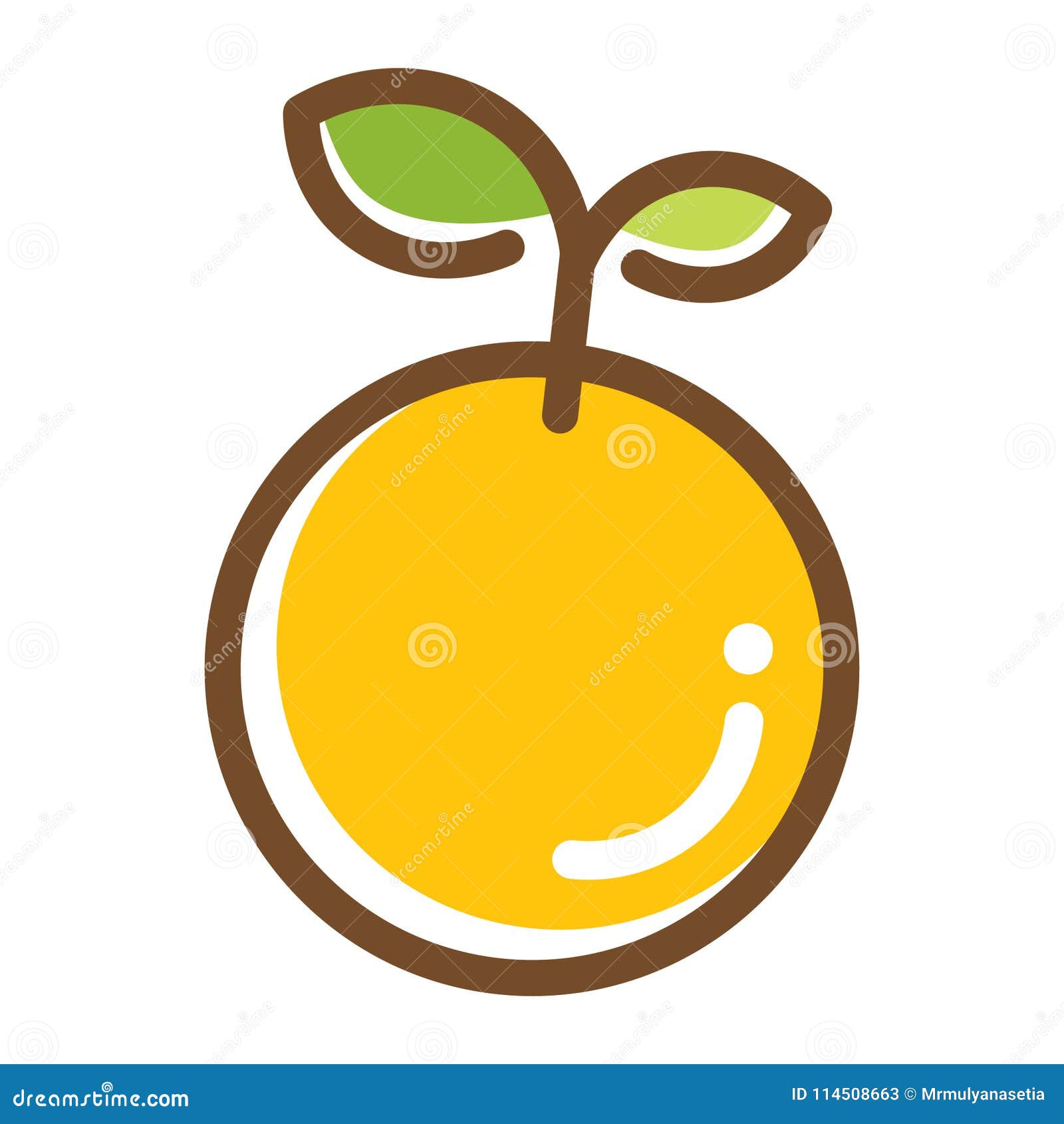 Orange Vector Background, Simple Orange Vector Stock Illustration ...