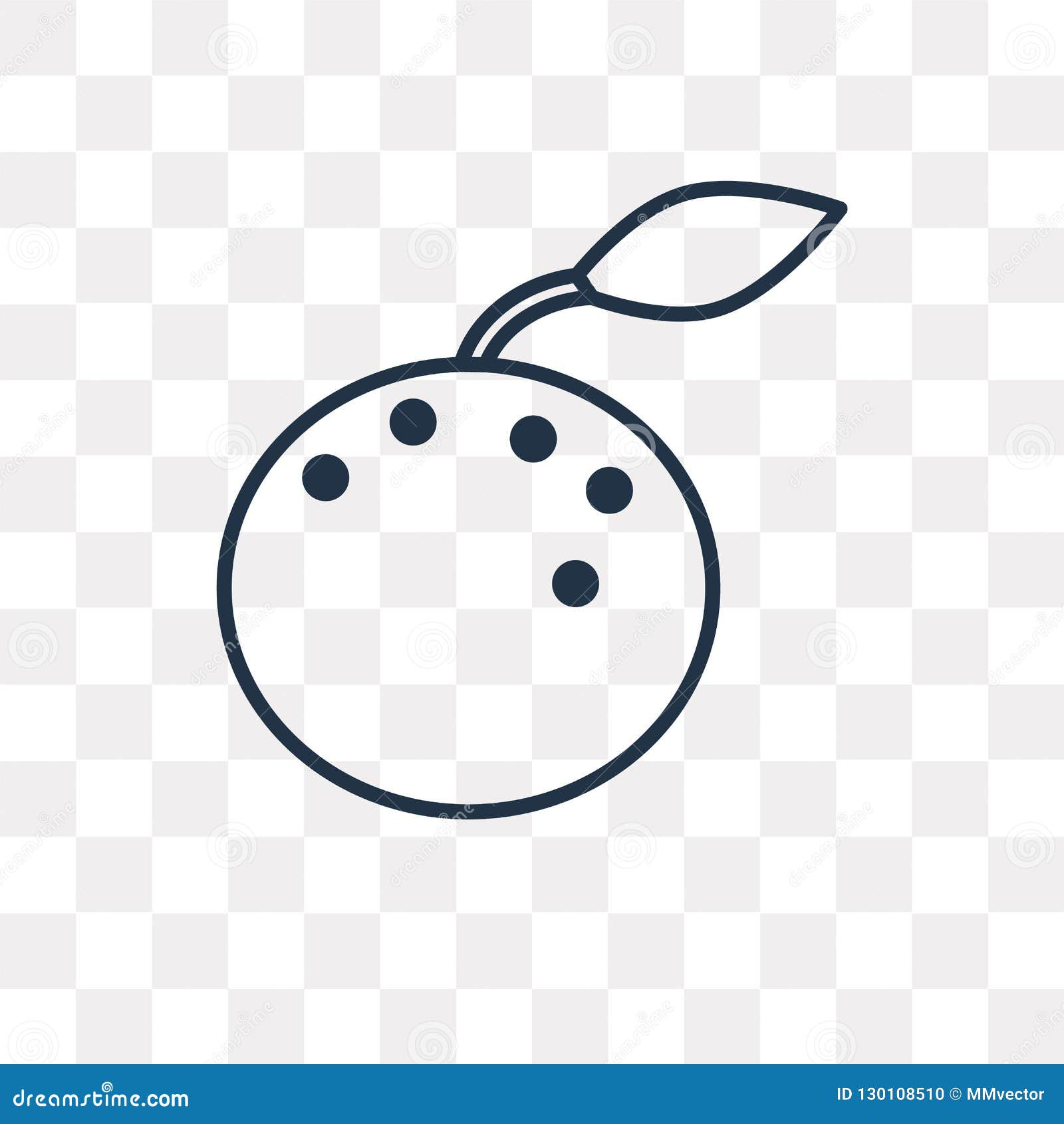 Orange Vector Icon Isolated on Transparent Background, Linear or Stock ...