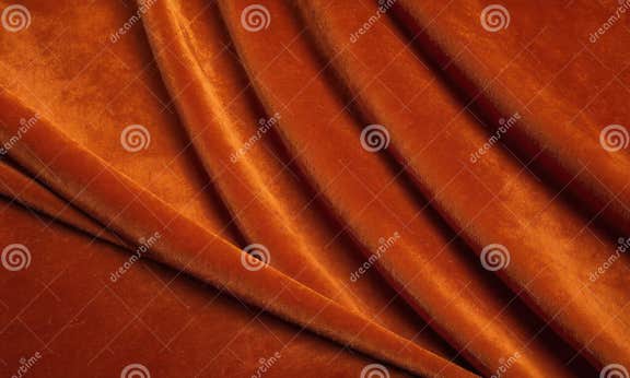 Orange Velvet Texture Background or Backdrop of Soft and Smooth Textile ...