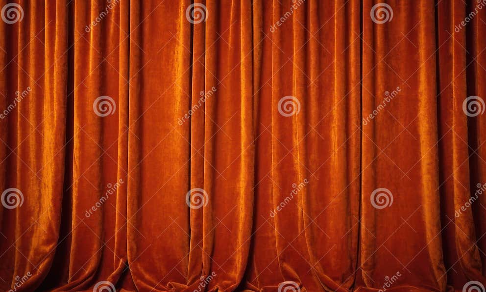 Orange Velvet Texture Background or Backdrop of Soft and Smooth Textile ...