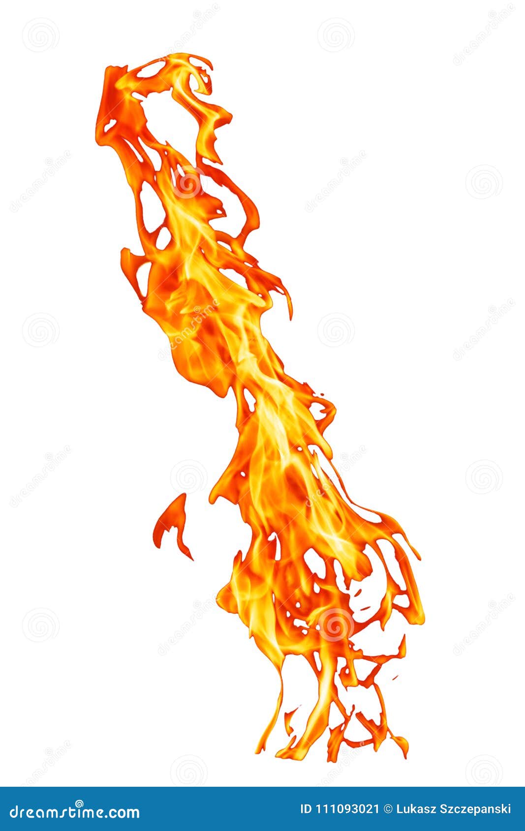Vertical Fire Red Curls Frame Royalty-Free Stock Photography ...
