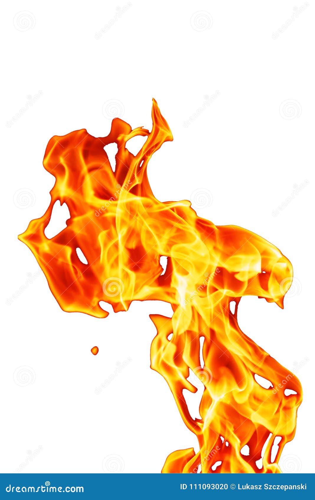 Vertical Fire Red Curls Frame Royalty-Free Stock Photography ...