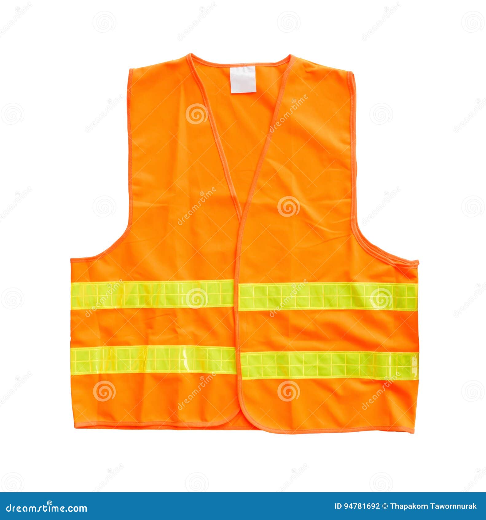 Orange vest stock photo. Image of product, employment - 94781692