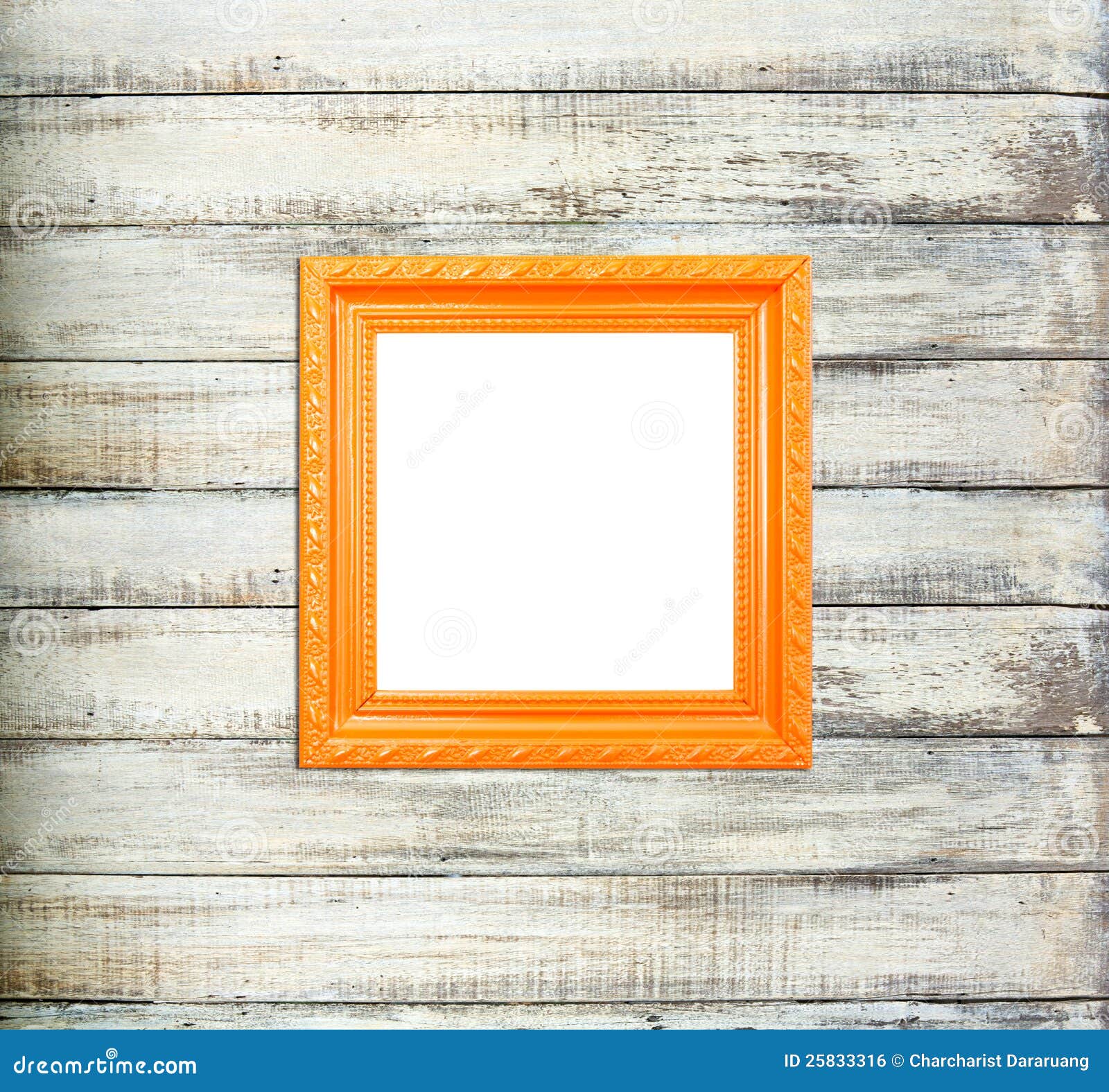 Orange Vintage Picture Frame Stock Photo - Image of frame, copyspace ...