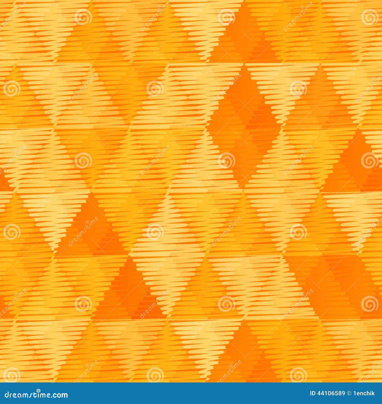 Orange Vintage Textile Triangles Seamless Pattern Stock Vector ...
