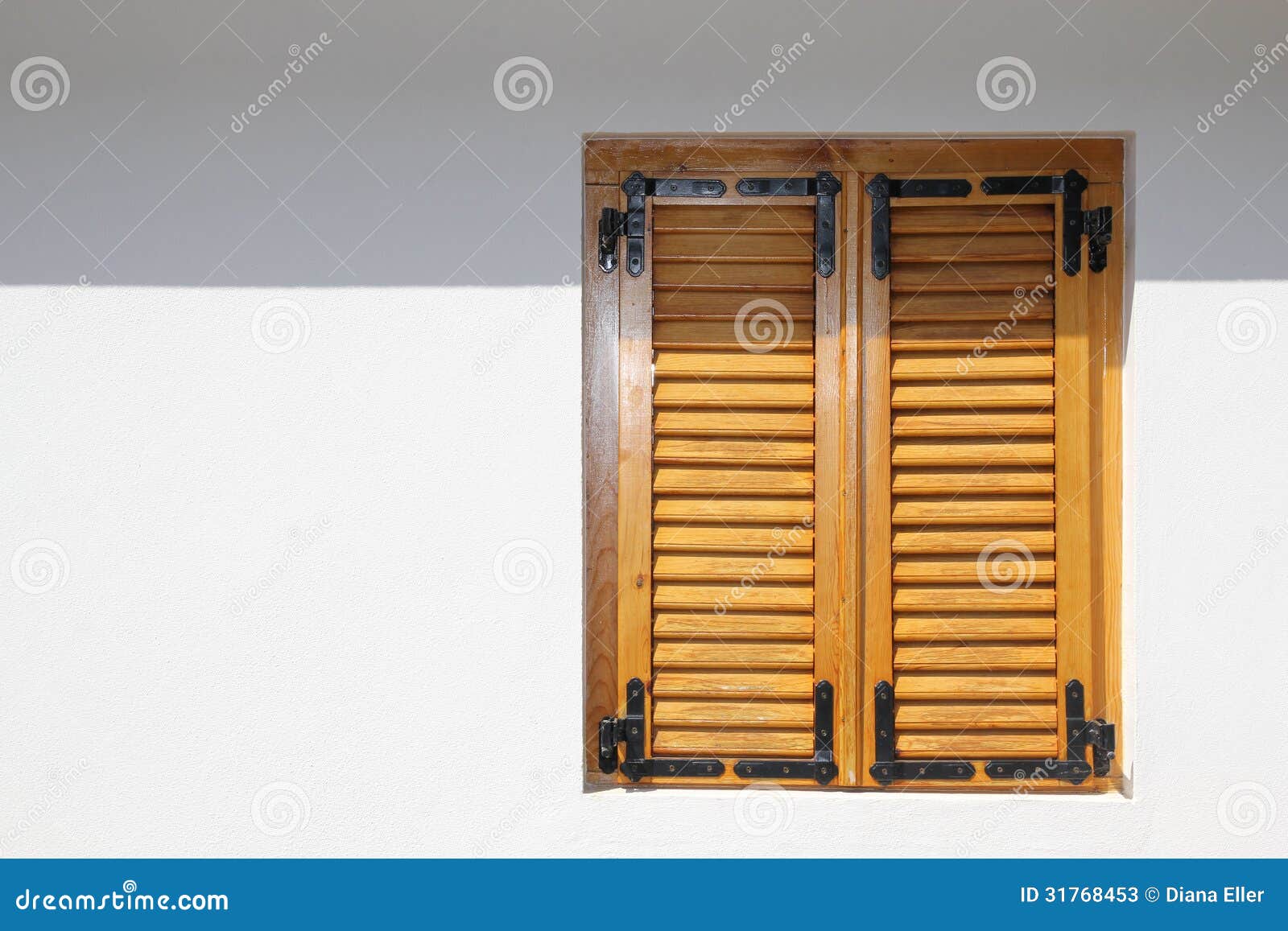 Orange Vintage Window with Shutters Stock Image - Image of home ...