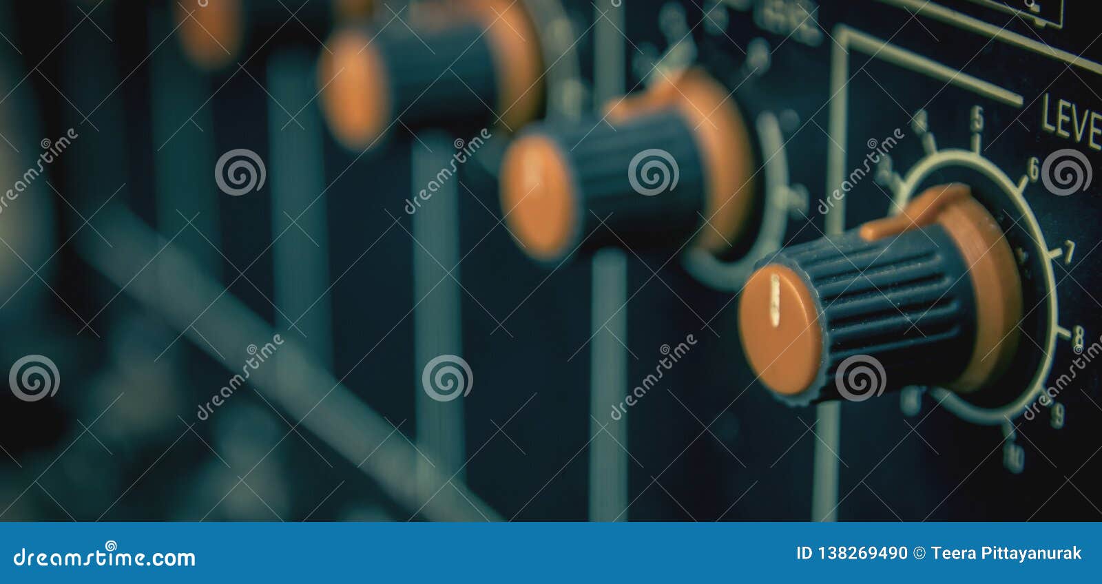 Orange Volume Control of the Audio Amplifier in the Studio. Vintage ...