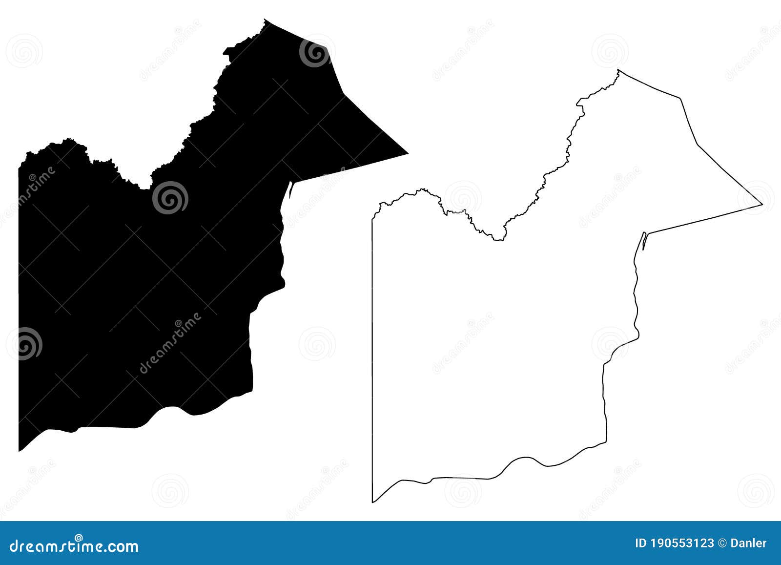 Orange Walk District Belize, Districts of Belize Map Vector ...