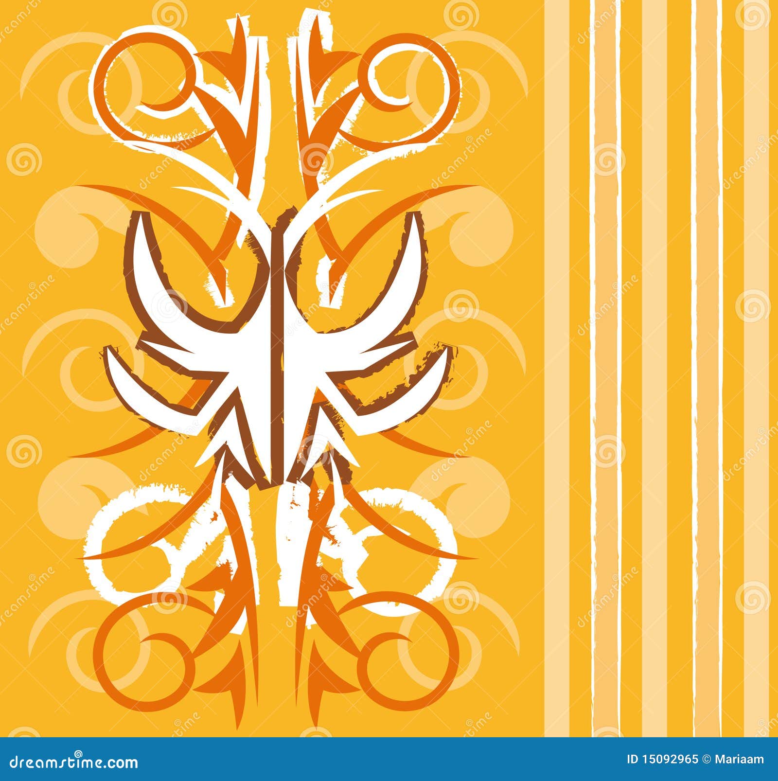 Orange wallpaper design stock illustration. Illustration of background ...