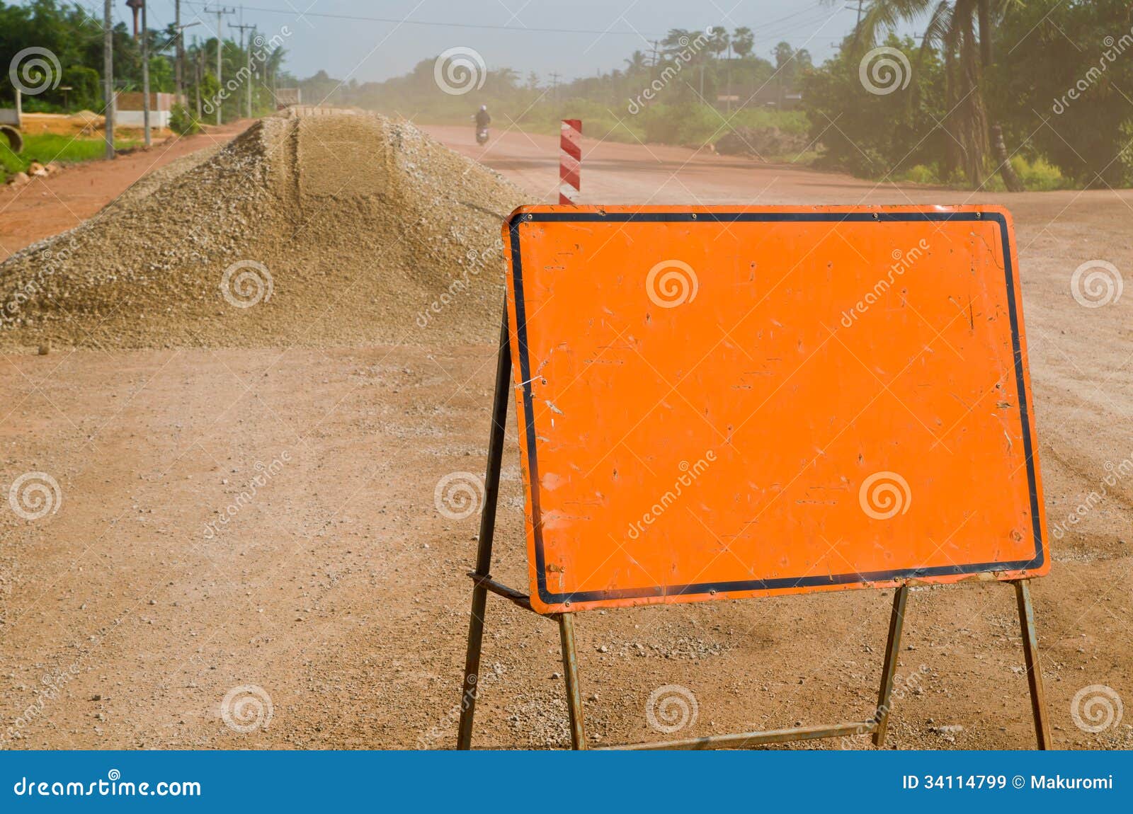 Orange Warning Sign Royalty-Free Stock Photography | CartoonDealer.com ...
