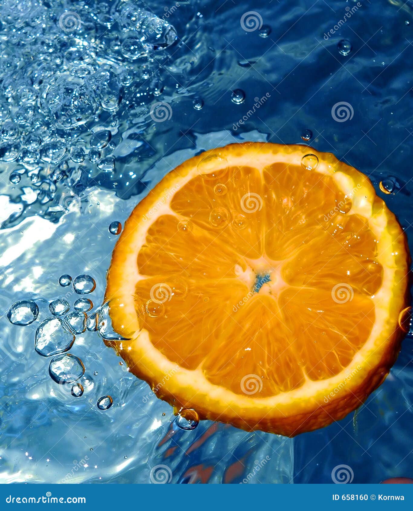 Orange in water stock photo. Image of drops, cold, citron - 658160