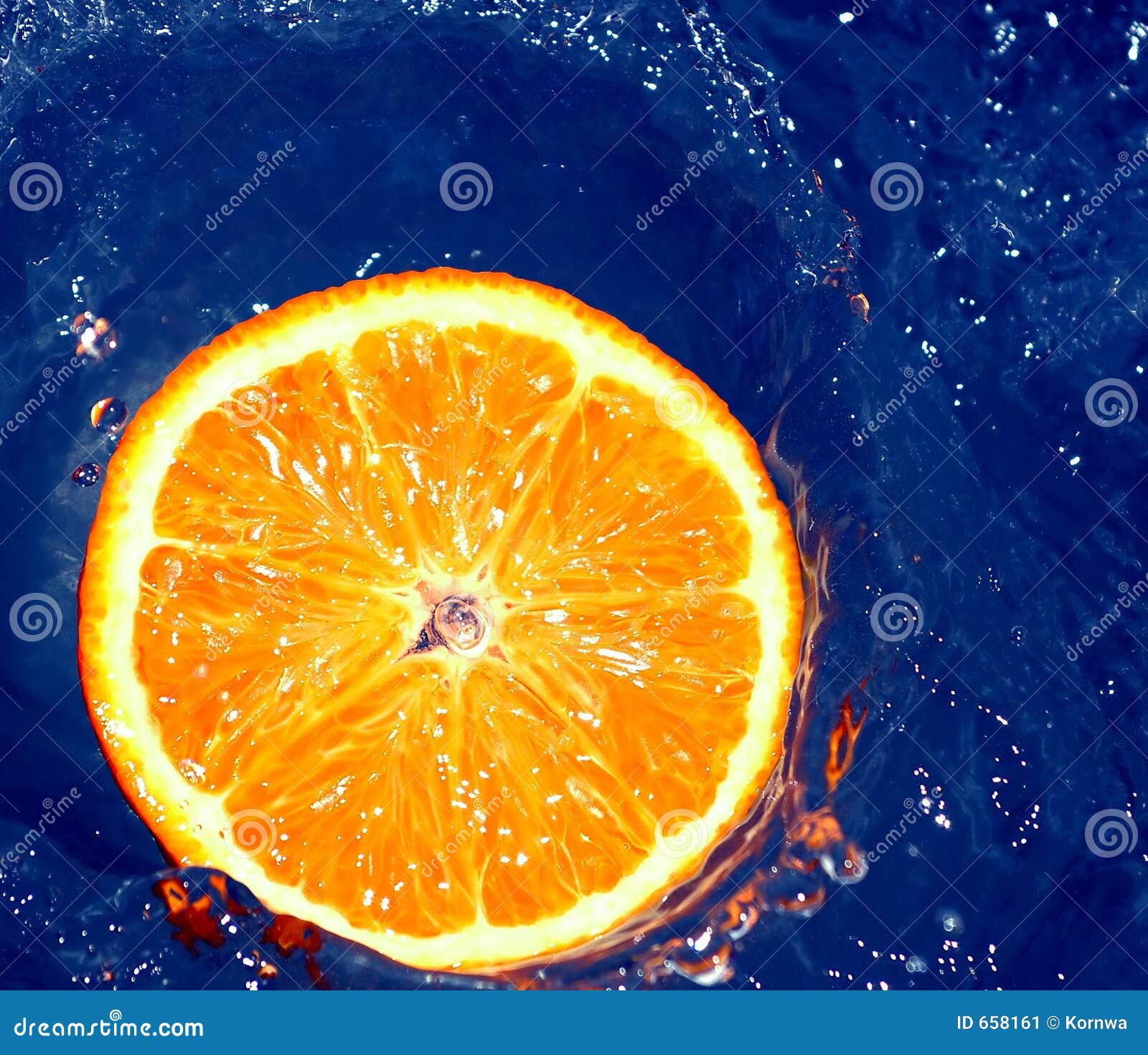 Orange in water stock image. Image of liquid, object, texture - 658161