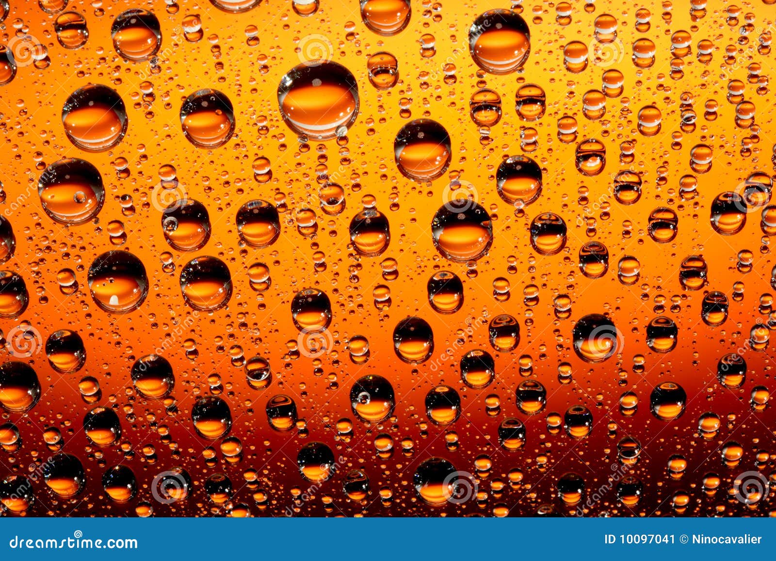 Orange water drops stock image. Image of bright, bubble - 10097041