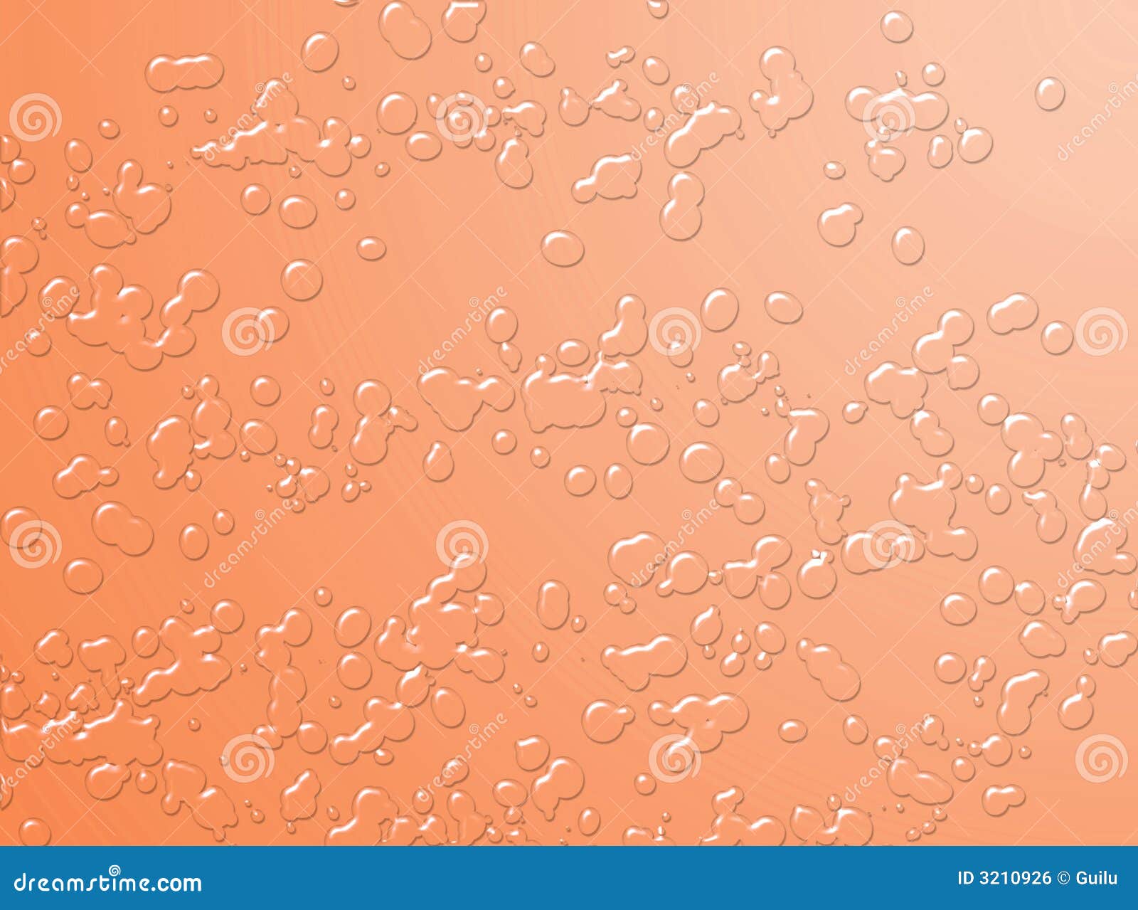 Orange water drops stock illustration. Illustration of background - 3210926