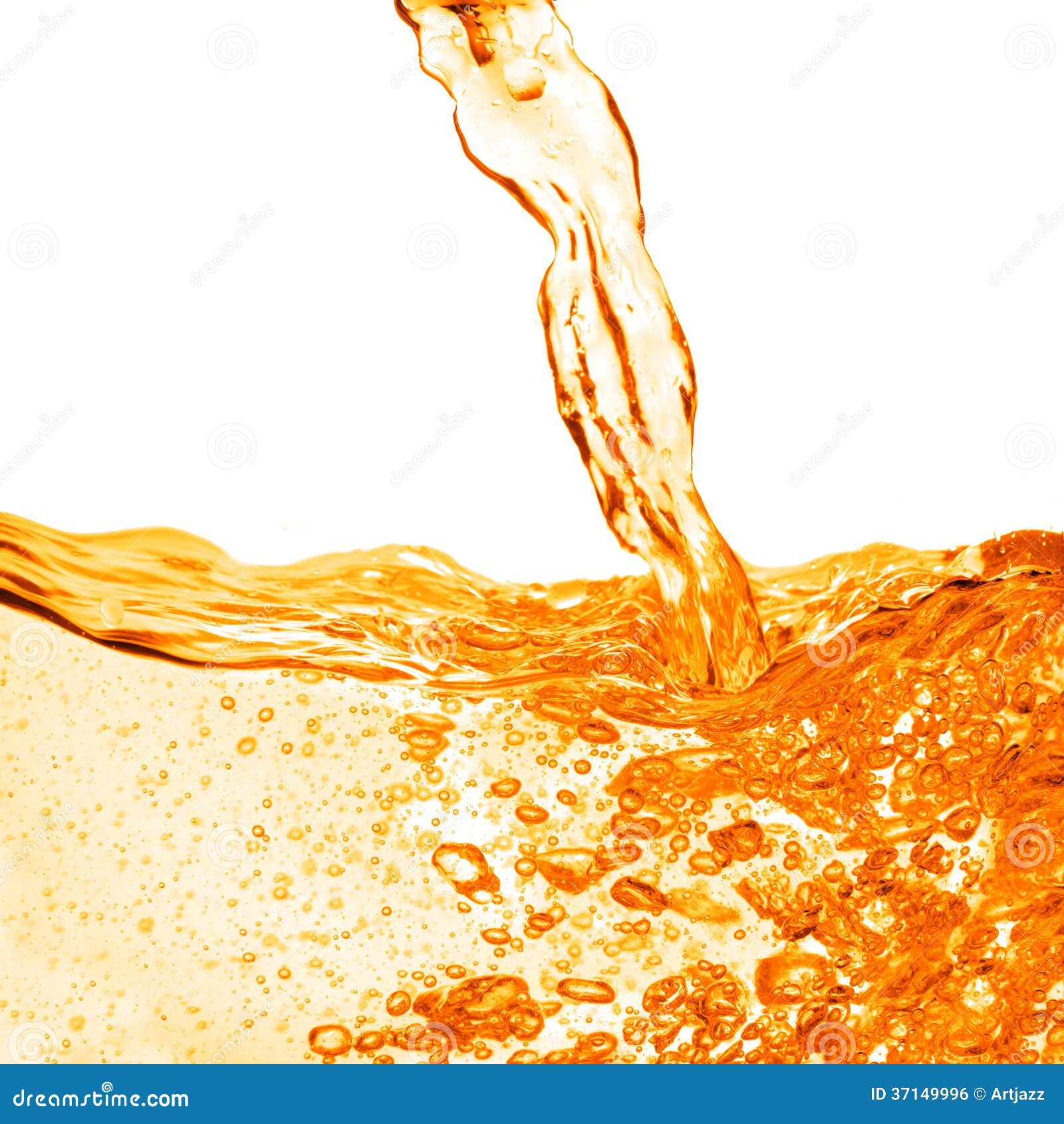 Orange Water Splash Isolated Stock Photo - Image of honey, freshness ...