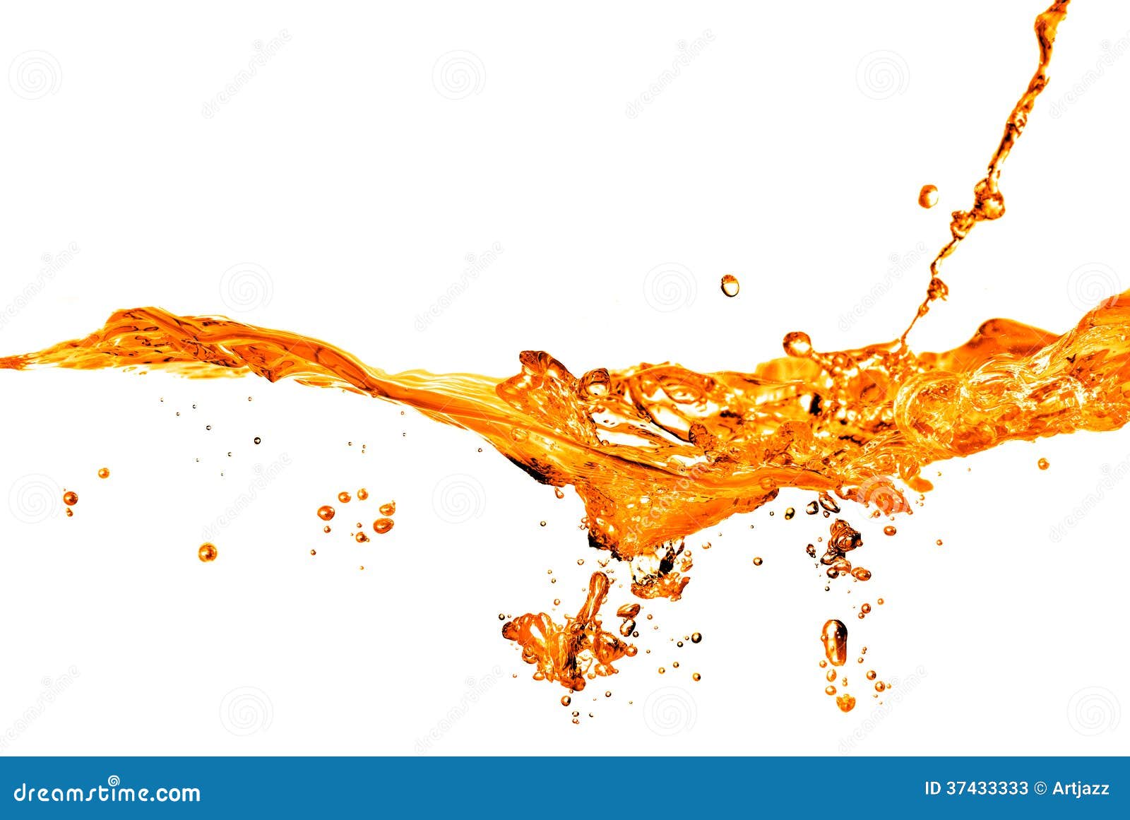 Orange Water Splash Isolated Stock Image - Image of liquid, closeup ...